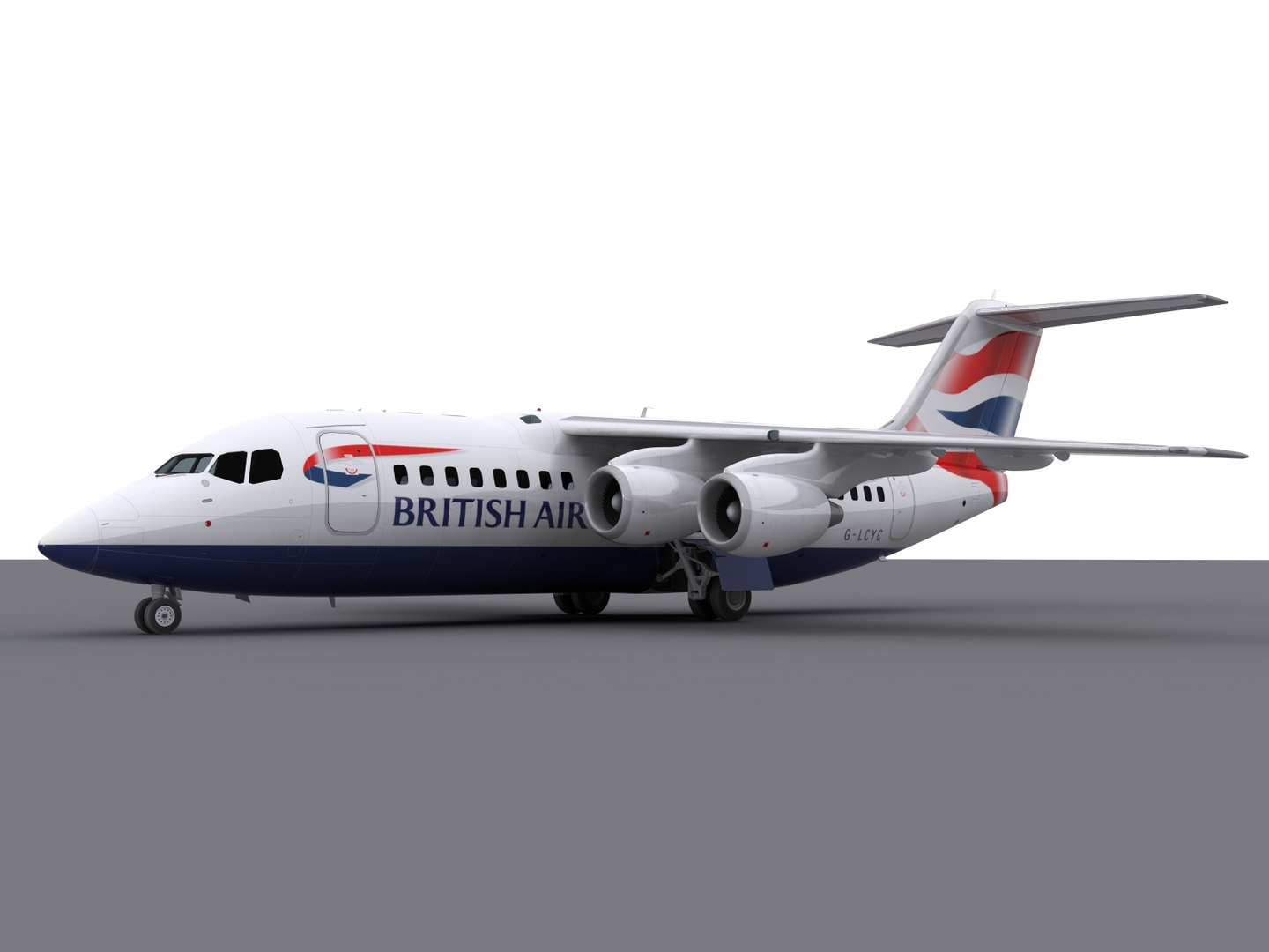 Bae 146-200 Avro Rj85 3d Model