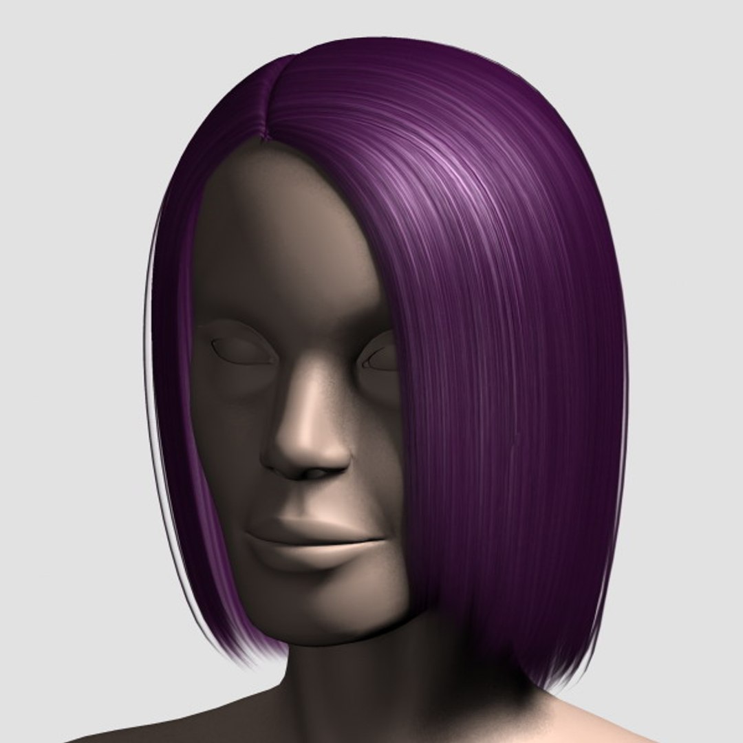 3d Model Hair Character Mesh
