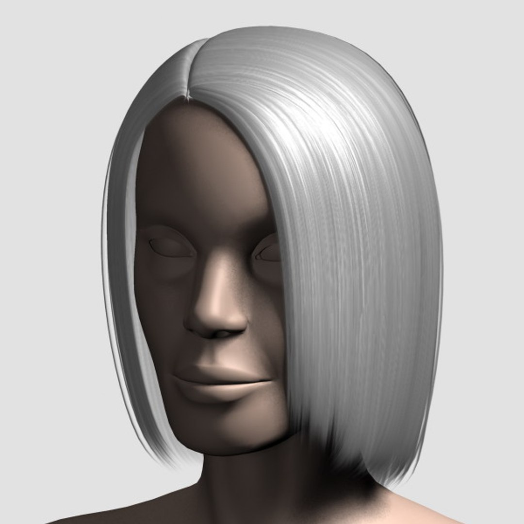 3d Model Hair Character Mesh