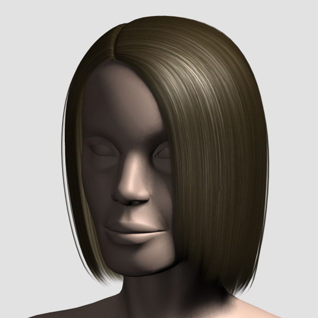 3d Model Hair Character Mesh