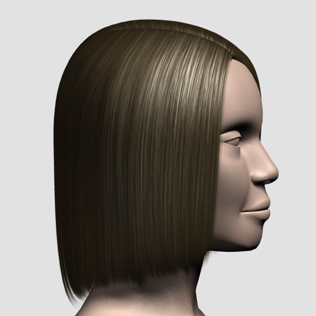 3d Model Hair Character Mesh