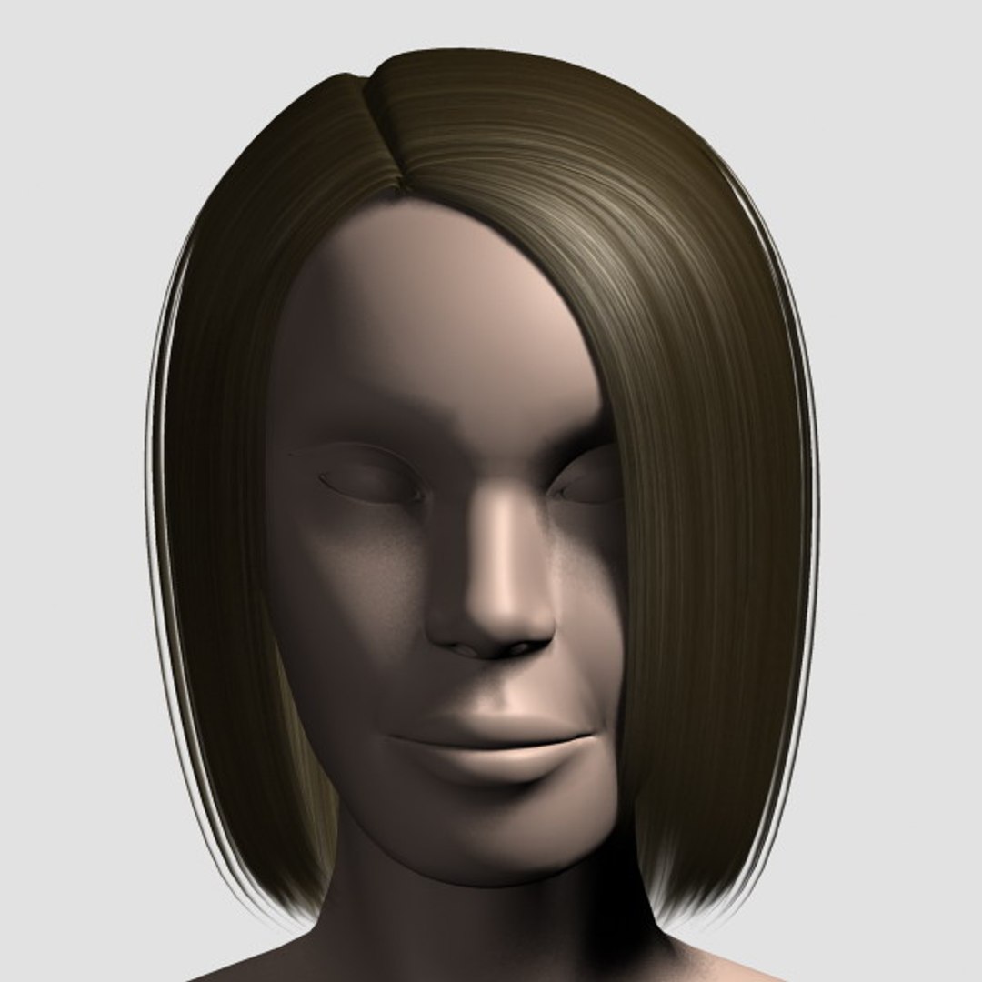 3d Model Hair Character Mesh