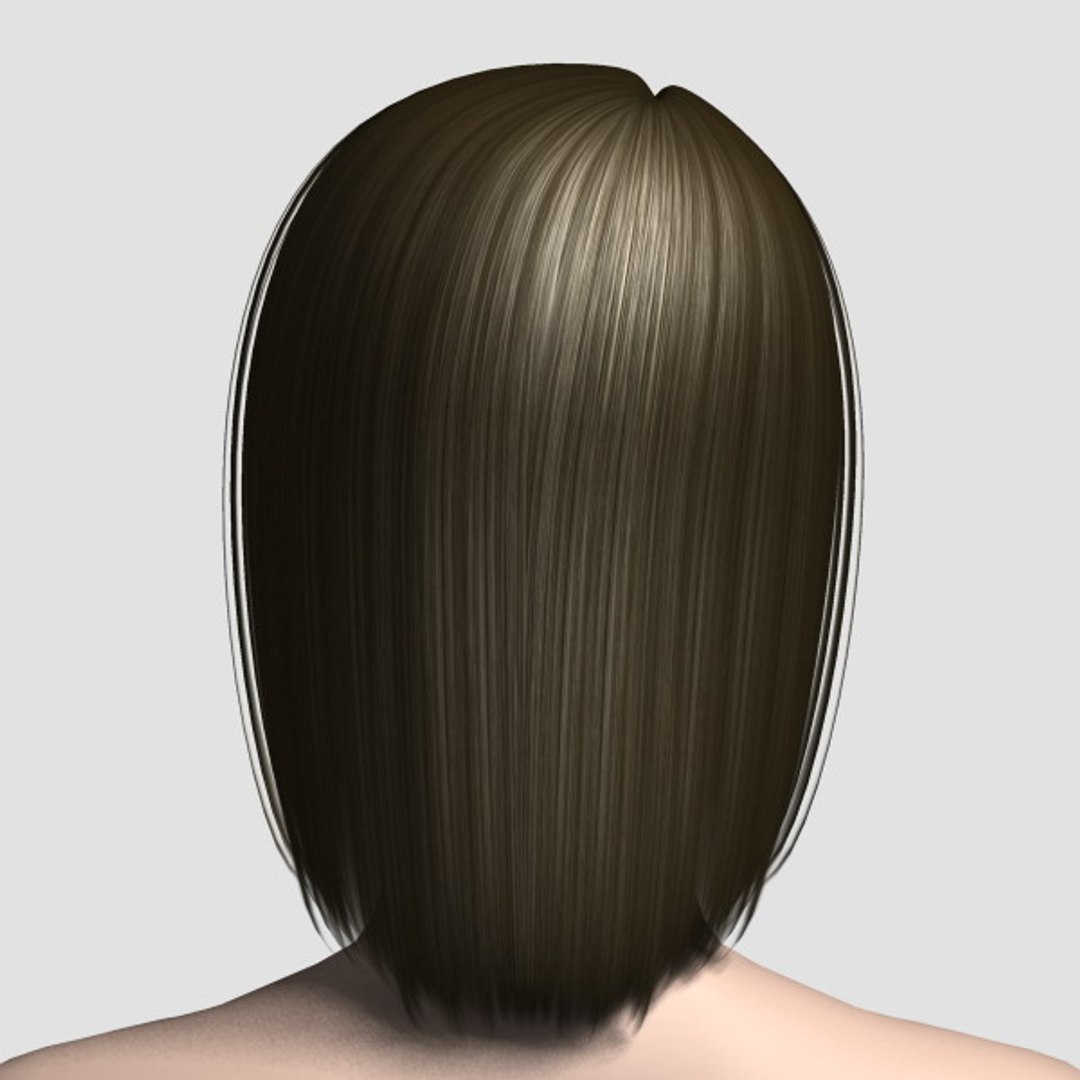 3d Model Hair Character Mesh