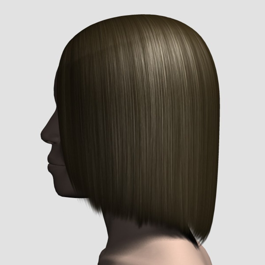3d Model Hair Character Mesh
