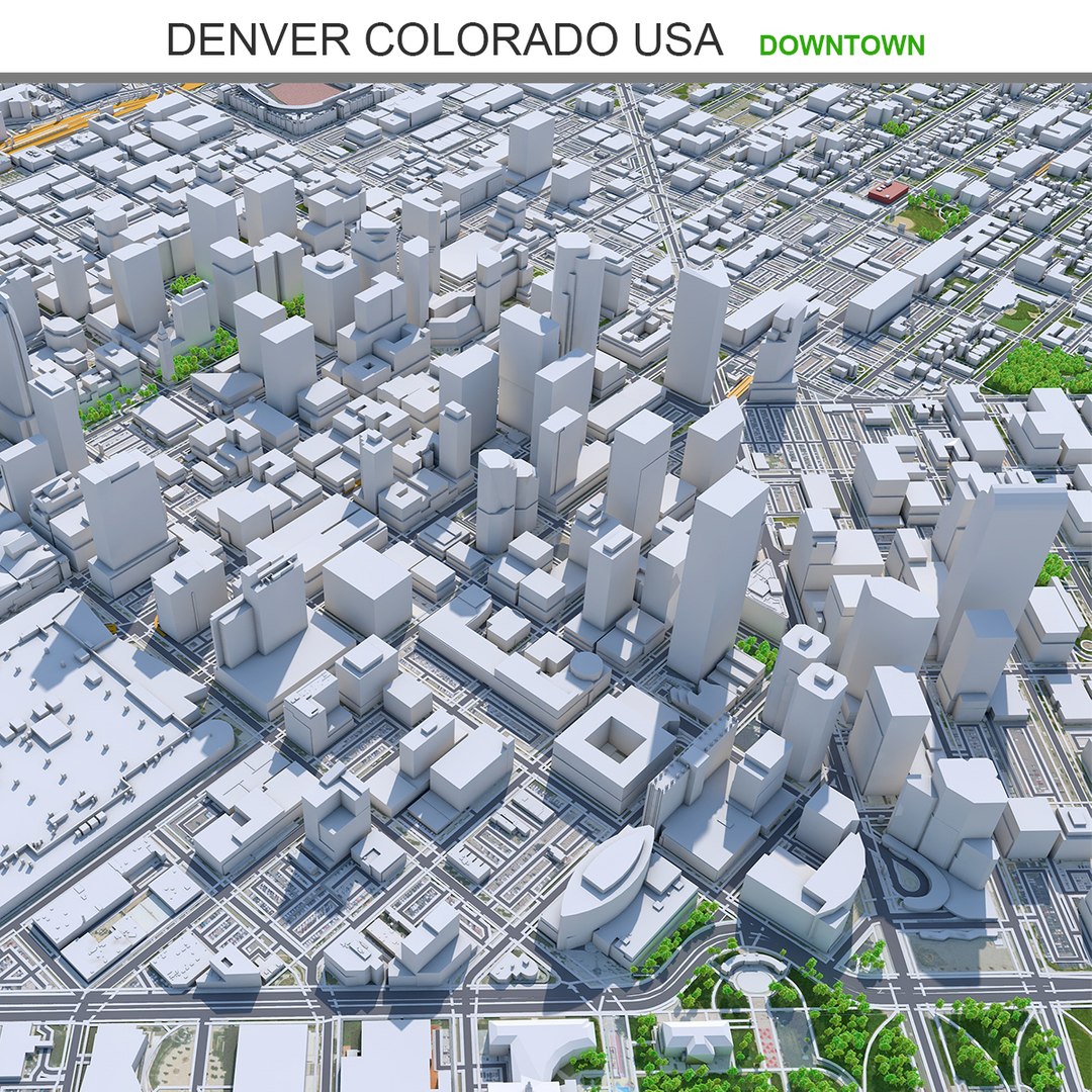 3D model Denver Downtown Colorado USA - TurboSquid 1988755
