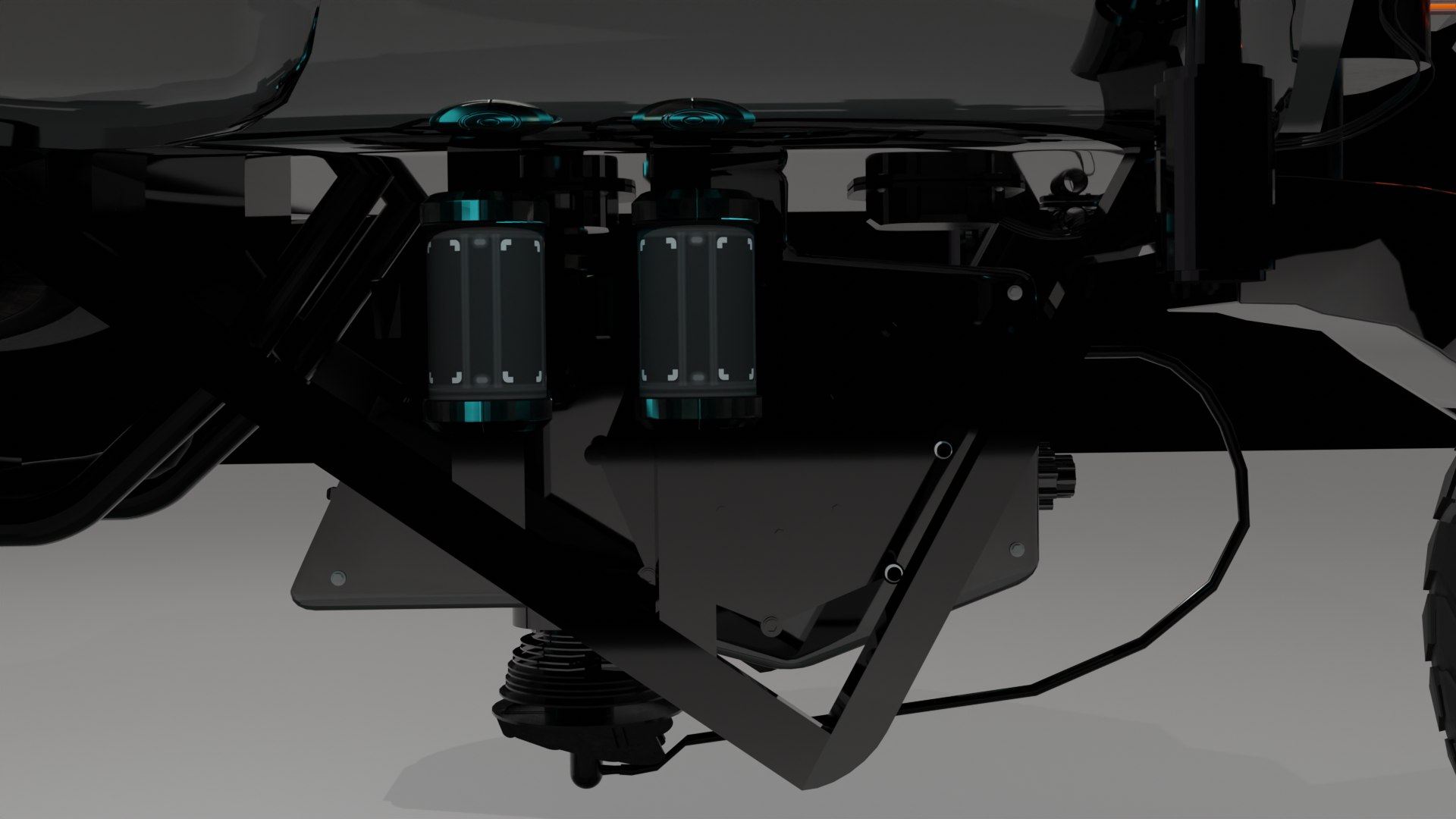 Cosmic Bike Black With Shield 3D - TurboSquid 2094312