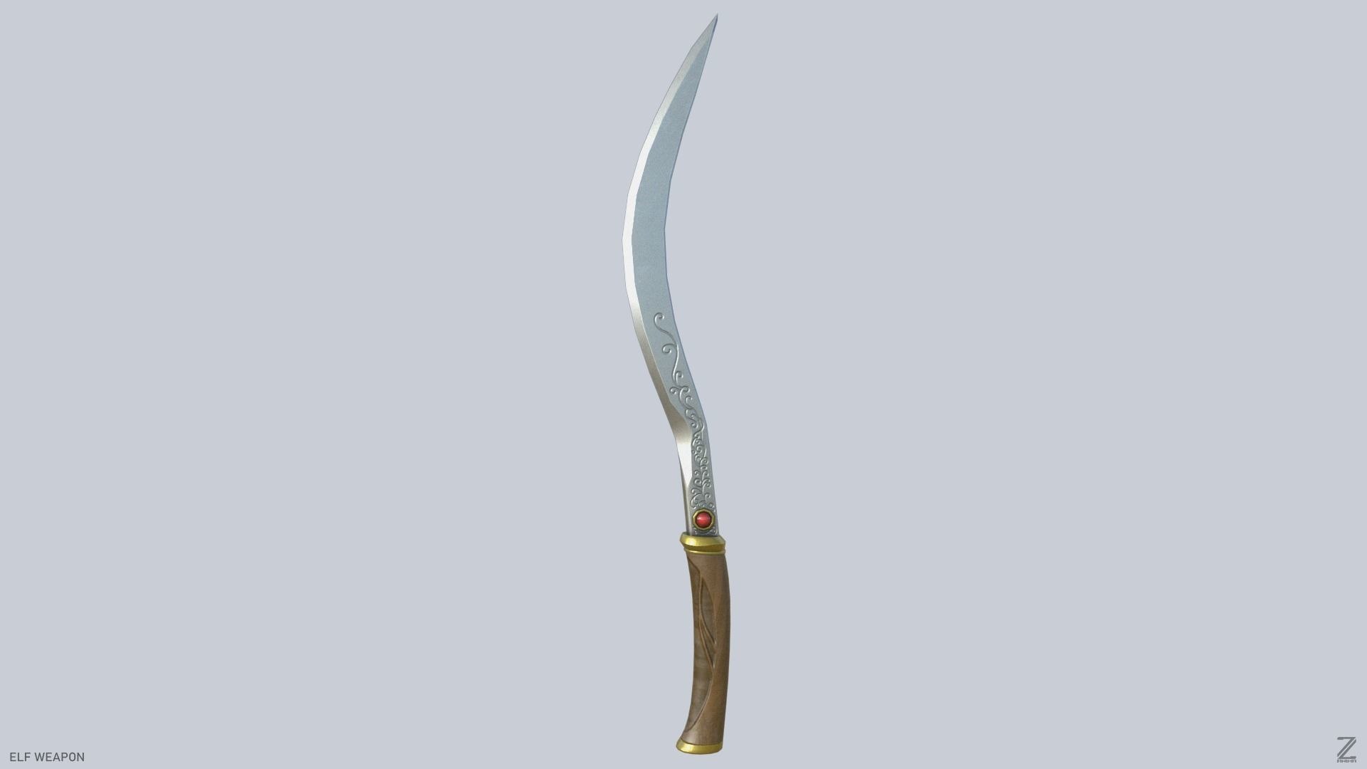 3D Elf Weapon - TurboSquid 2385045