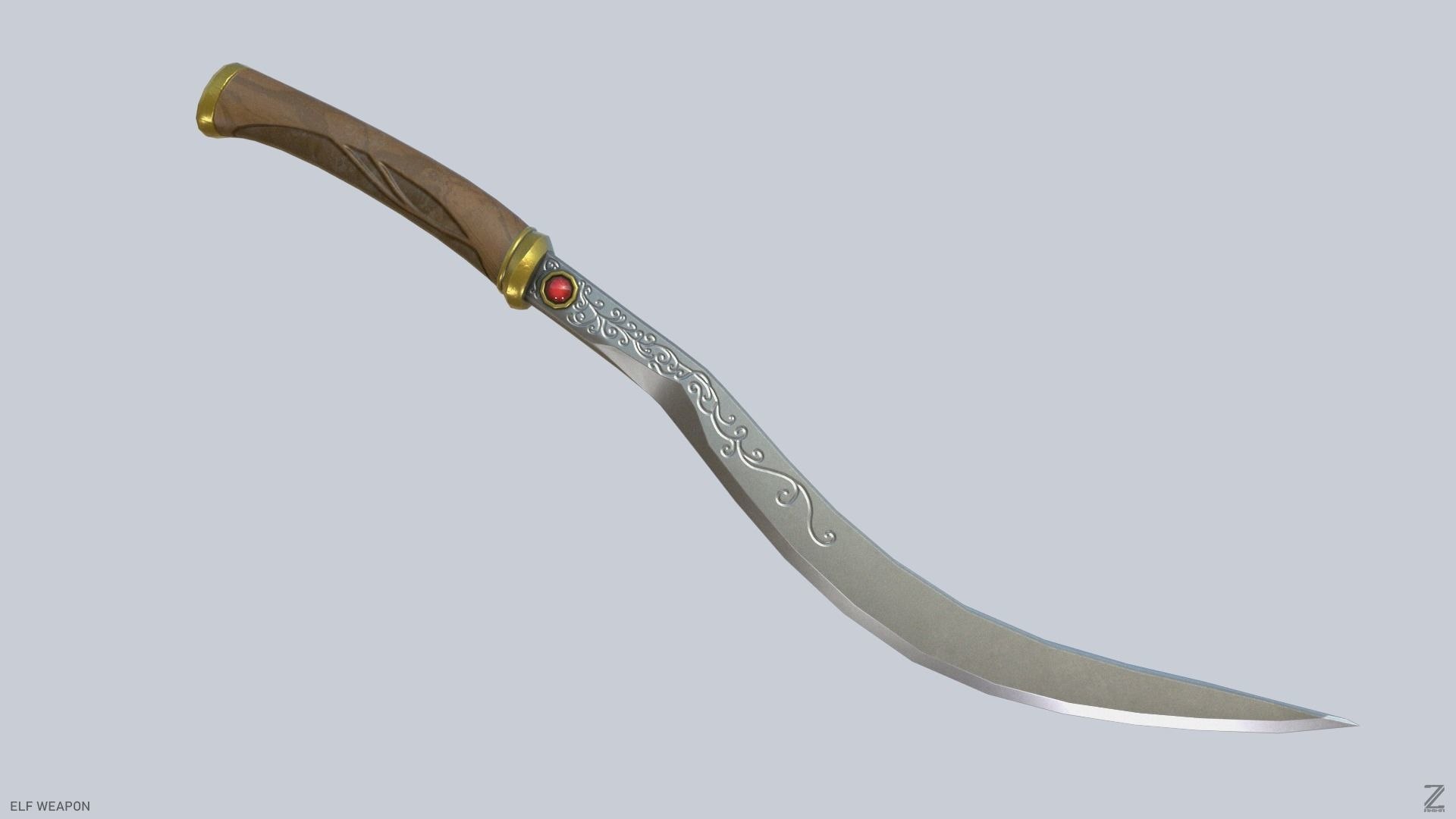 3D Elf Weapon - TurboSquid 2385045