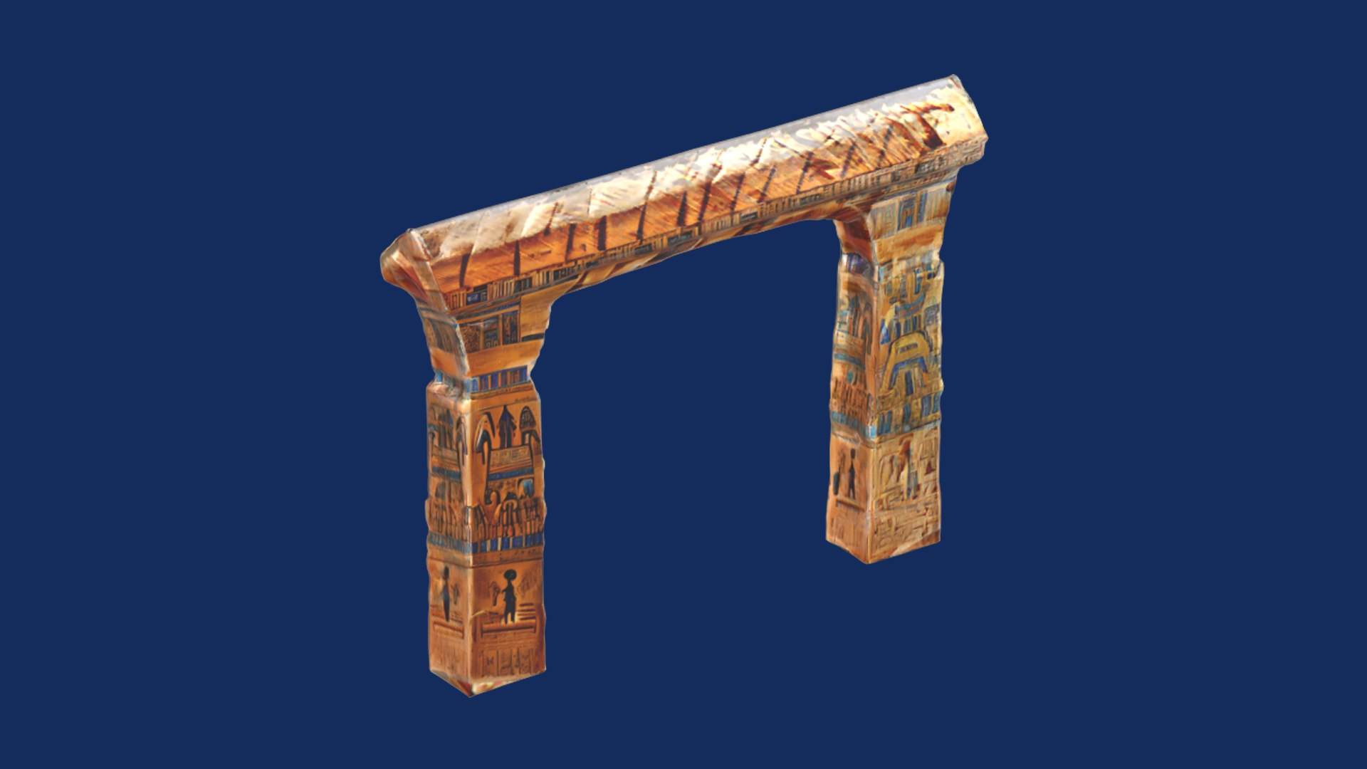 3D Model Egyptian Arch Egypt Ancient - TurboSquid 2151018