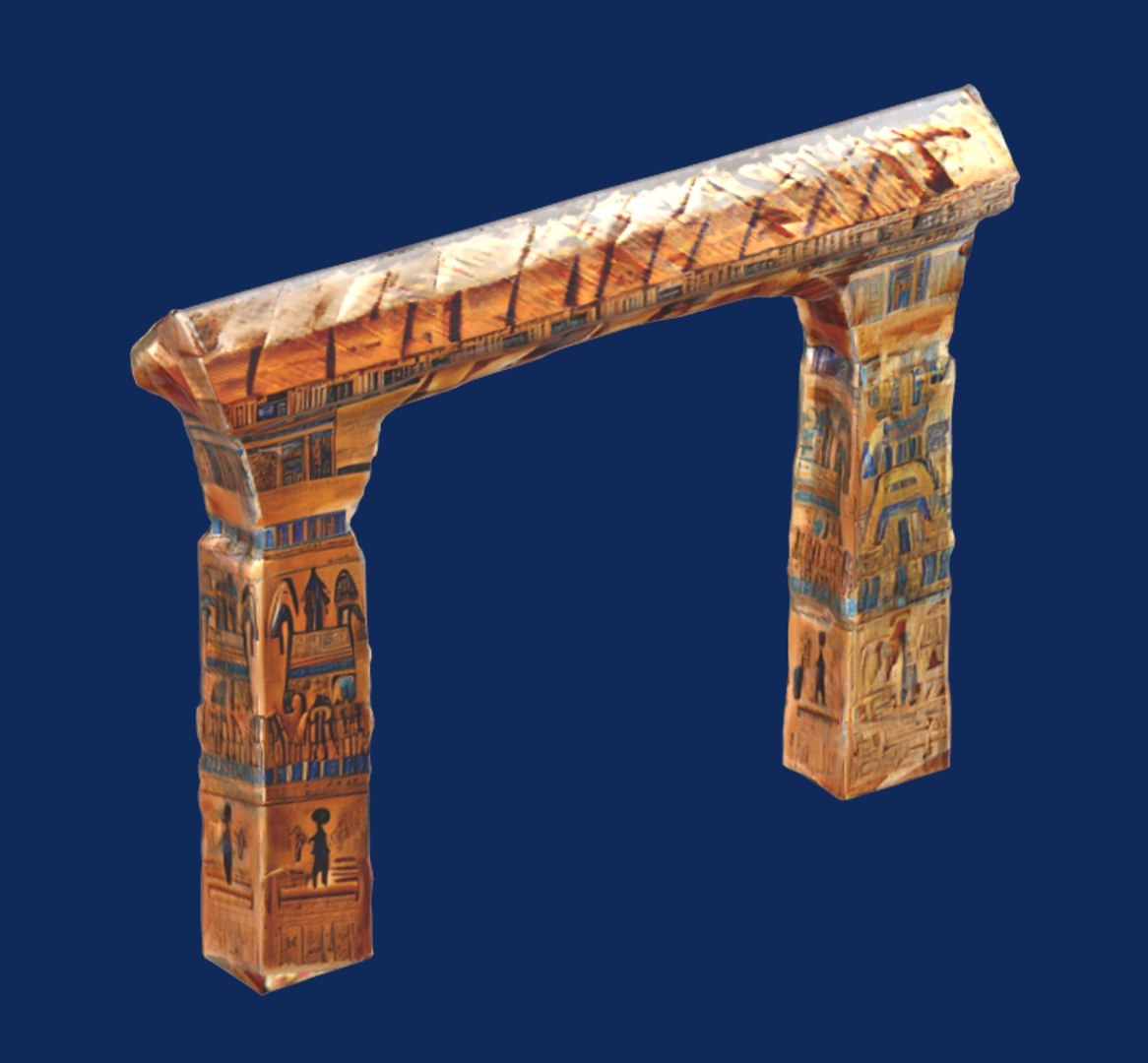 3D Model Egyptian Arch Egypt Ancient - TurboSquid 2151018