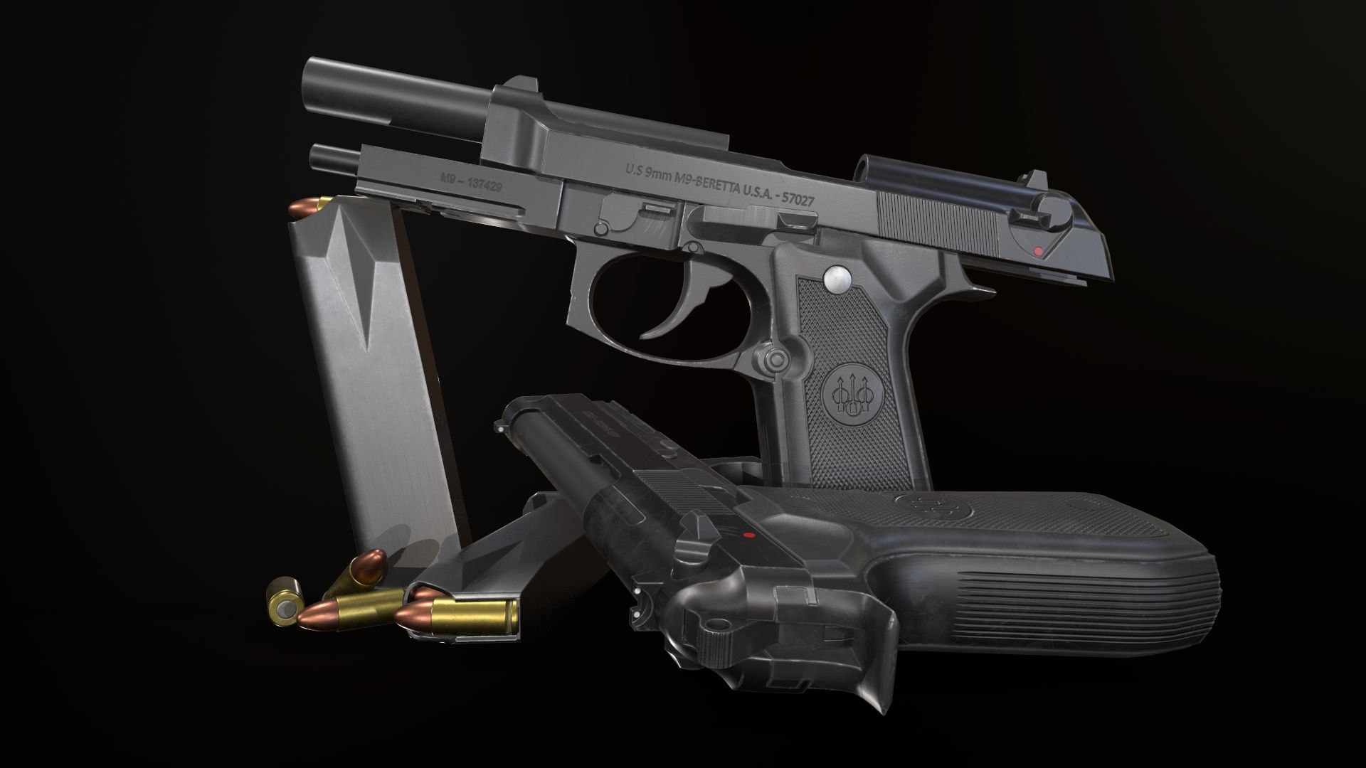 Beretta M9 3D https://p.turbosquid.com/ts-thumb/5T/n0Ctvd/U7/7/jpg ...