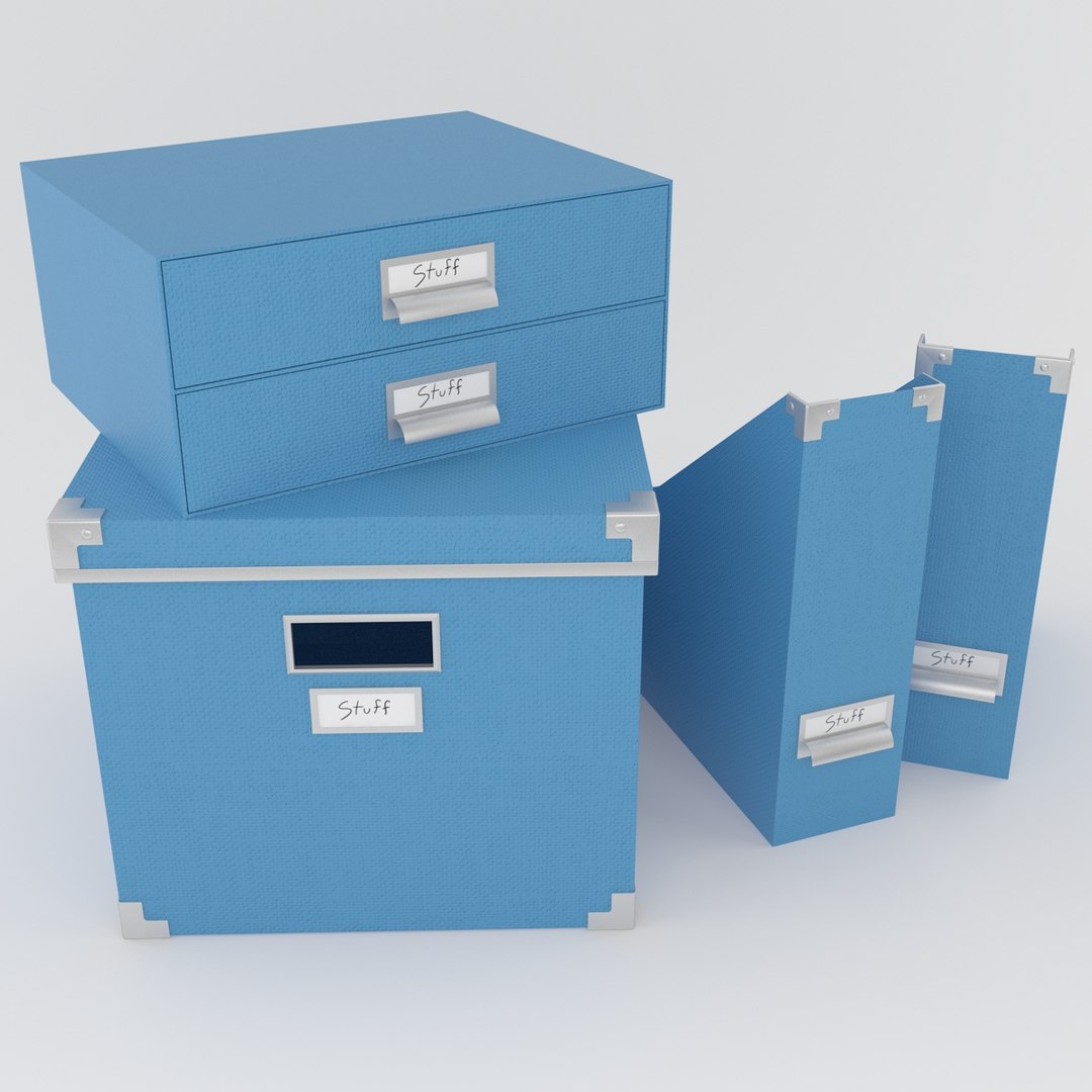 Storage Boxes 3ds Free