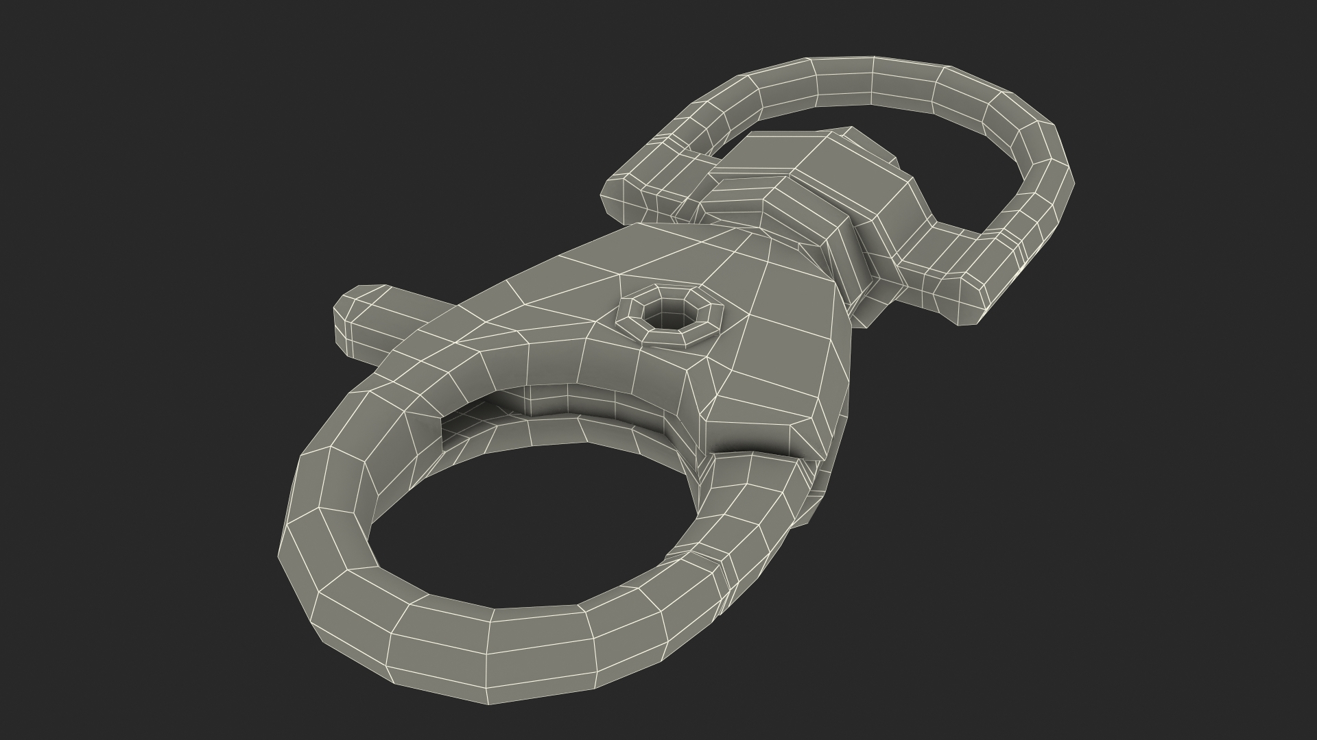 3D Lobster Claw Clasp Silver - TurboSquid 1777156