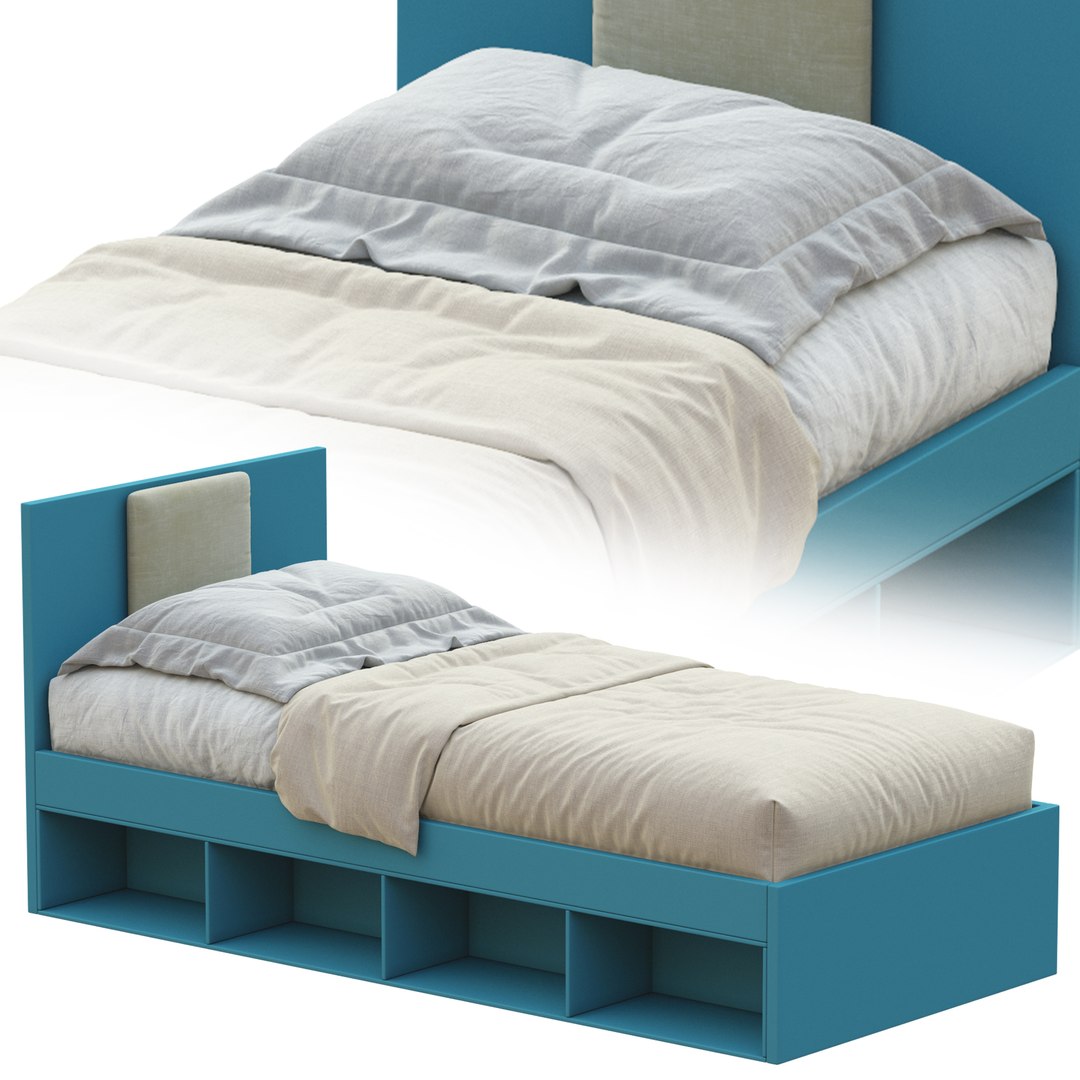 NUK SINGLE BED 3 3D model - TurboSquid 1767464