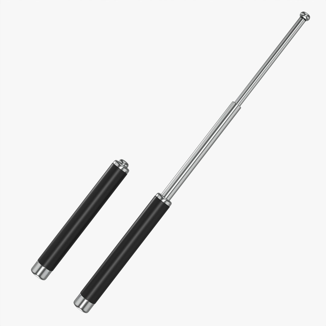Baton Telescopic Metal 3D Model - TurboSquid 1856400