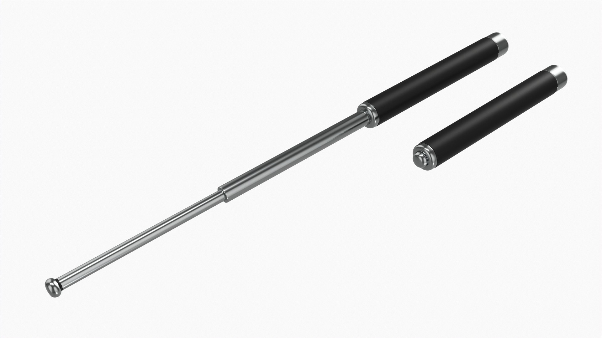 Baton Telescopic Metal 3D Model - TurboSquid 1856400