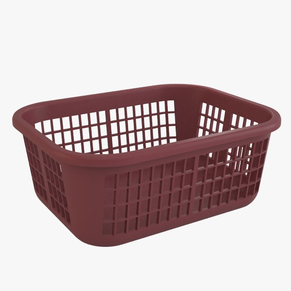 3d laundry basket model