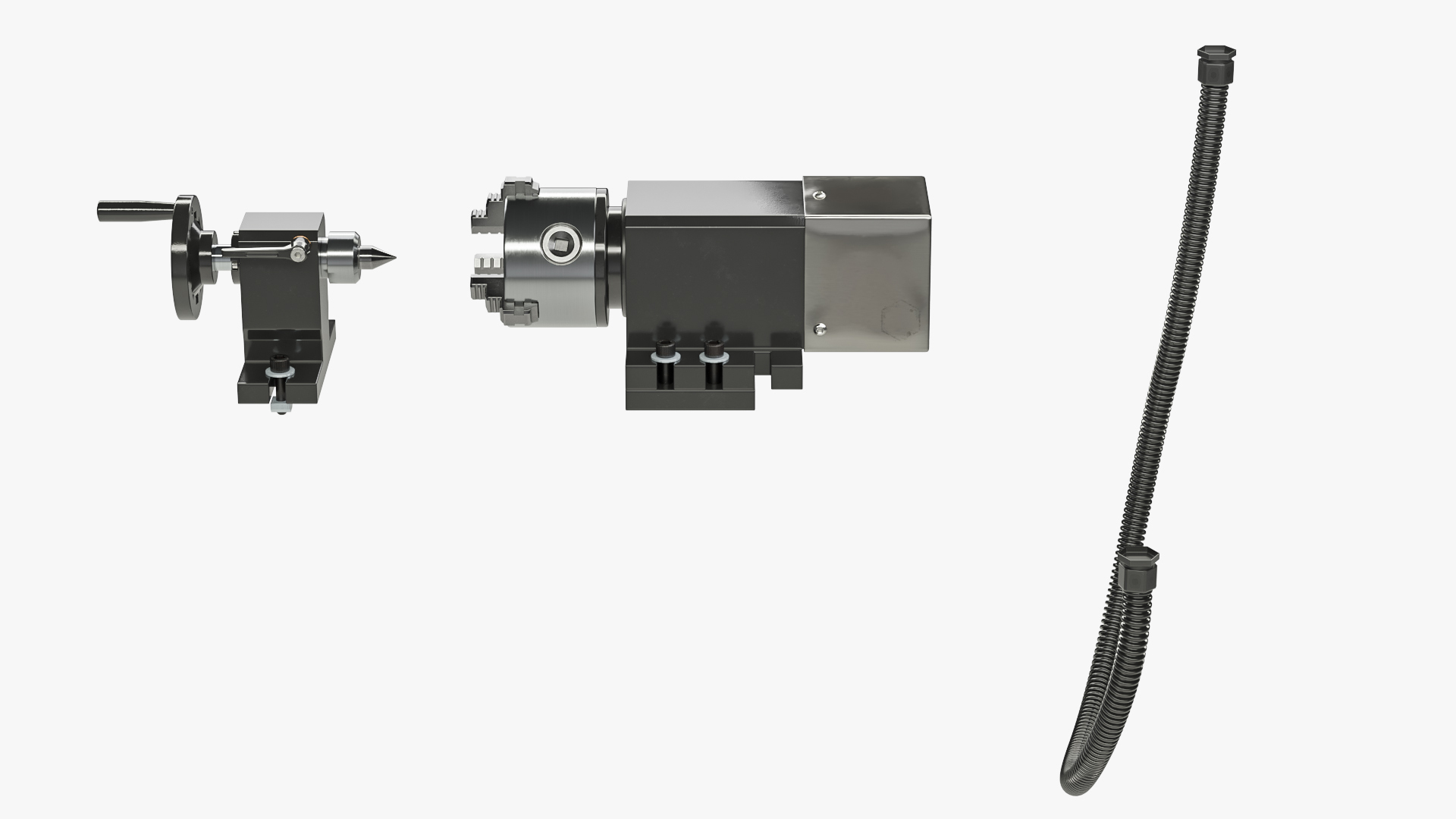 3D Chuck And Tailstock - TurboSquid 2228133