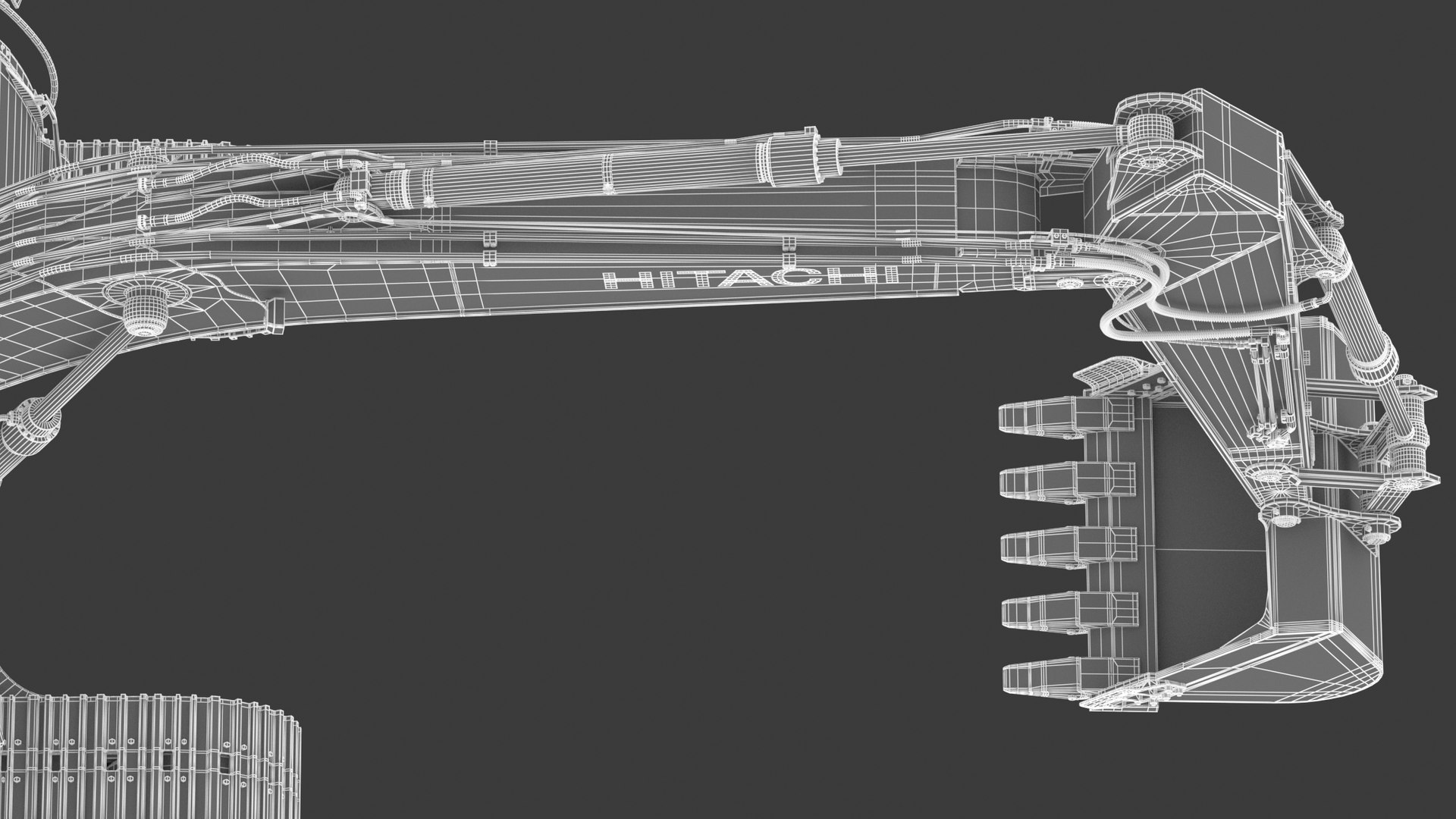 Hitachi ZX300-7 Excavator 3D Model - TurboSquid 2115284