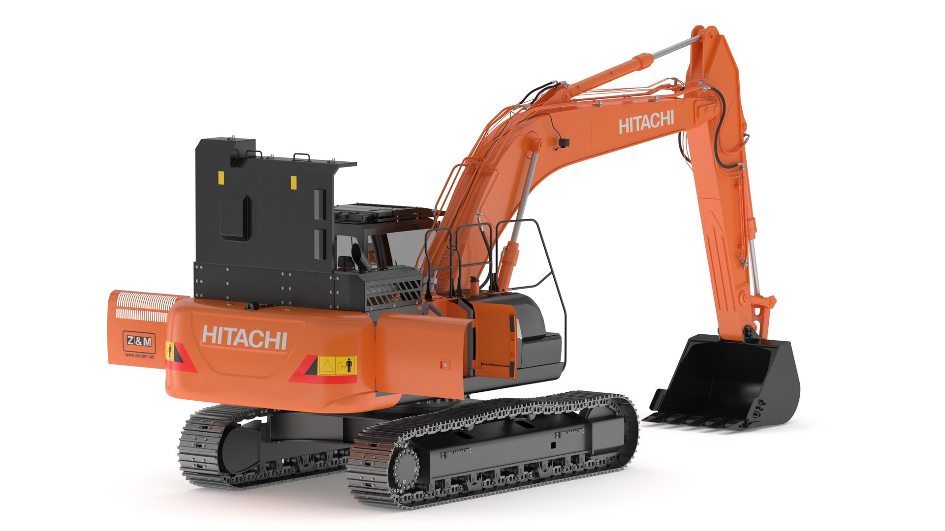 Hitachi ZX300-7 Excavator 3D model - TurboSquid 2115284