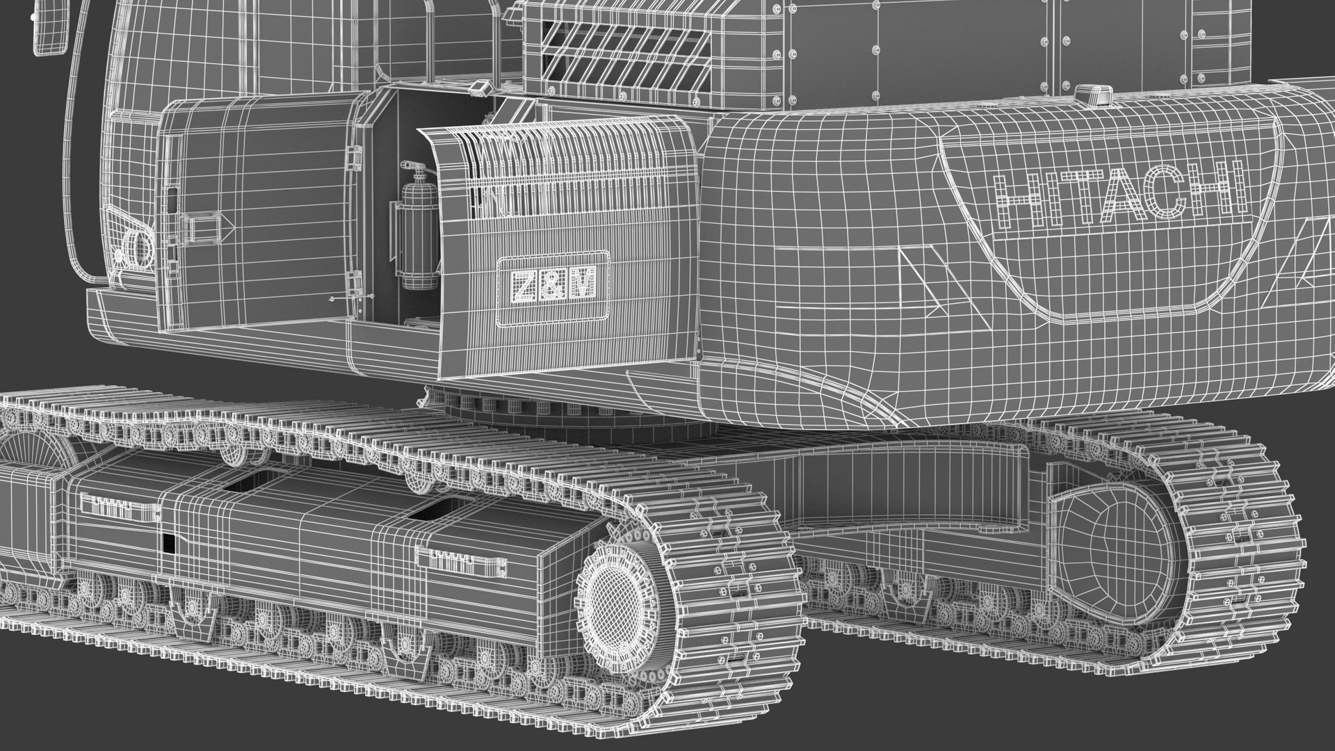 Hitachi ZX300-7 Excavator 3D Model - TurboSquid 2115284