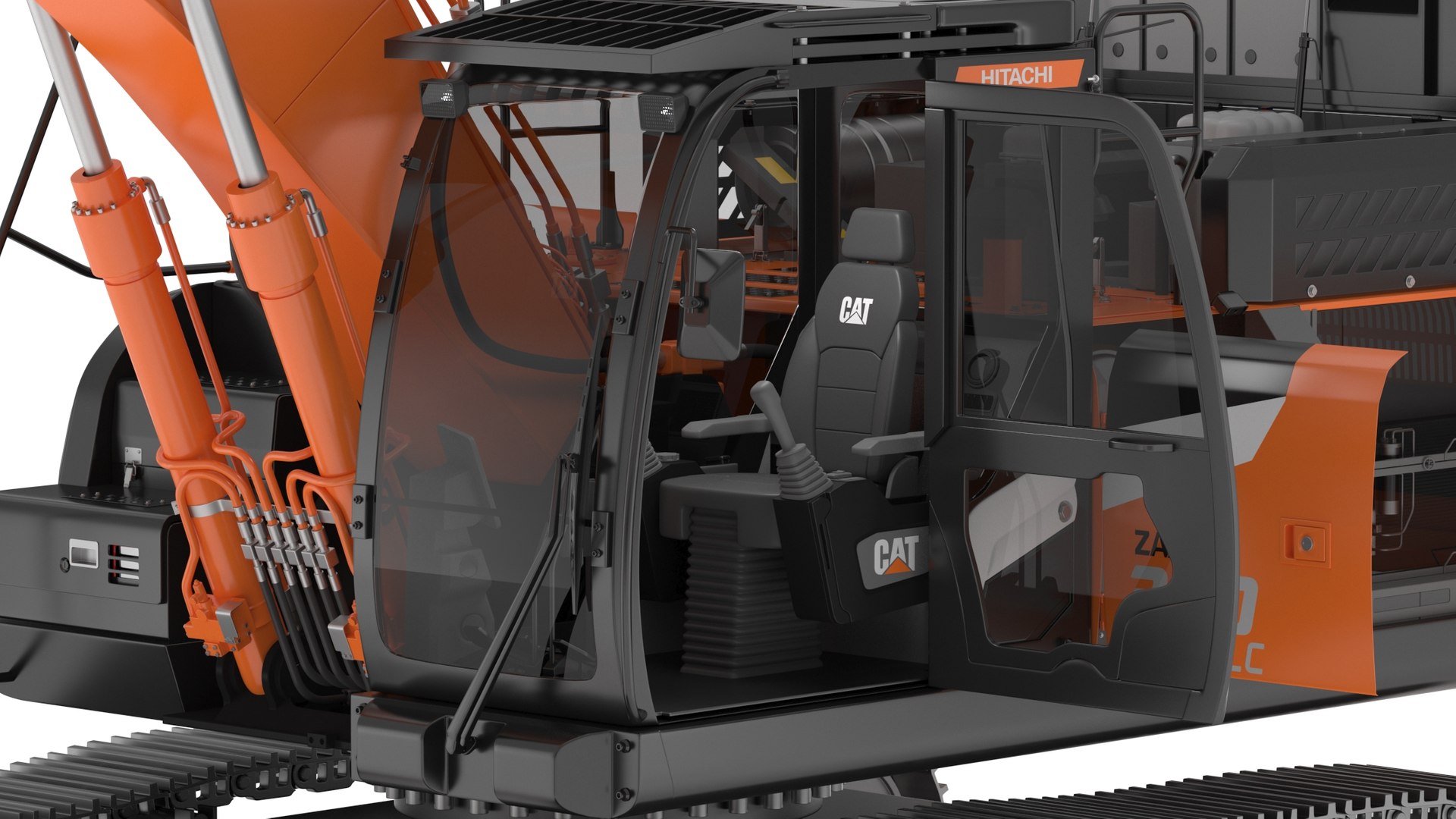 Hitachi ZX300-7 Excavator 3D model - TurboSquid 2115284