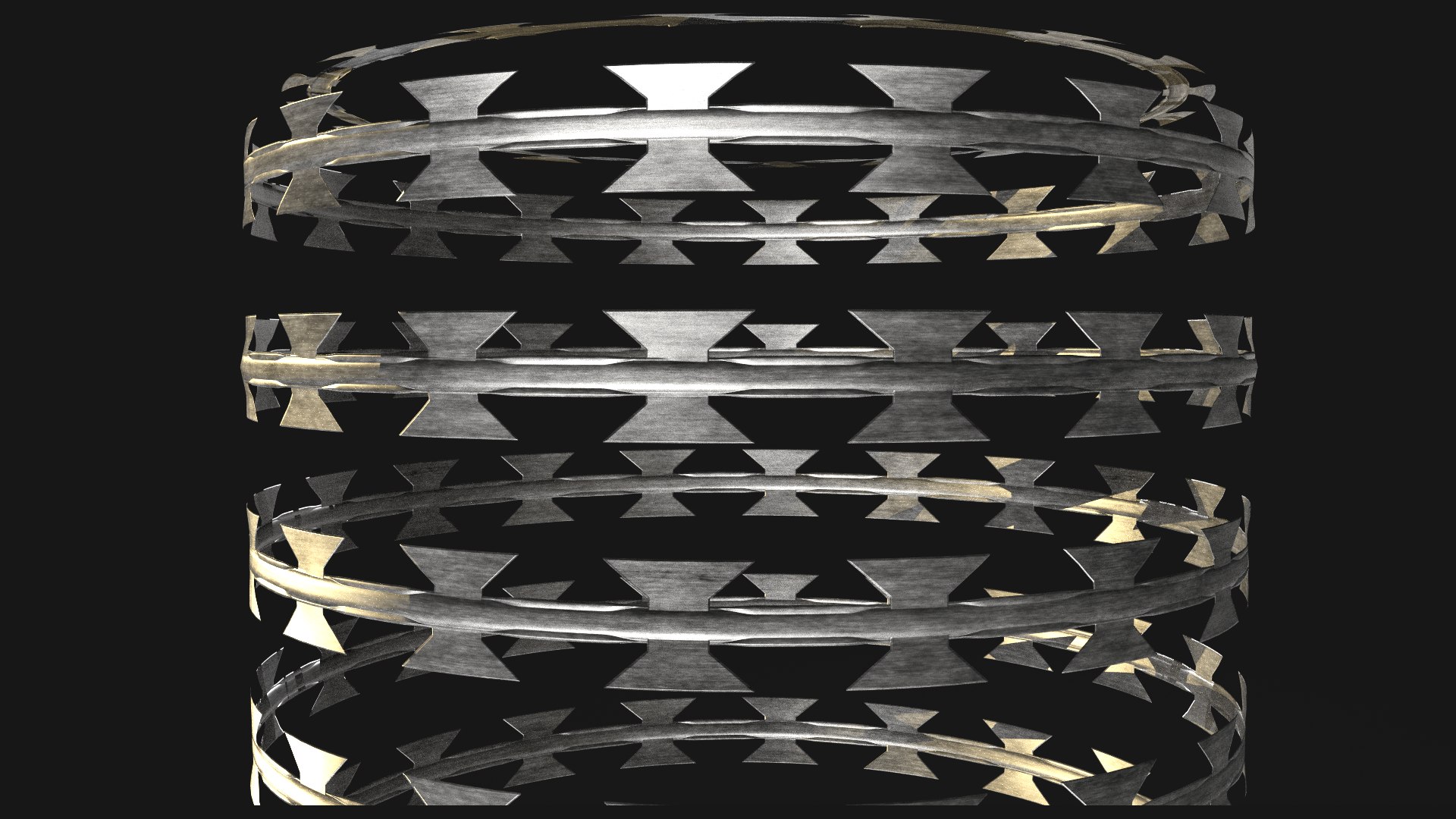 Seamless Barbed Wire Textures 3D Model - TurboSquid 2335307