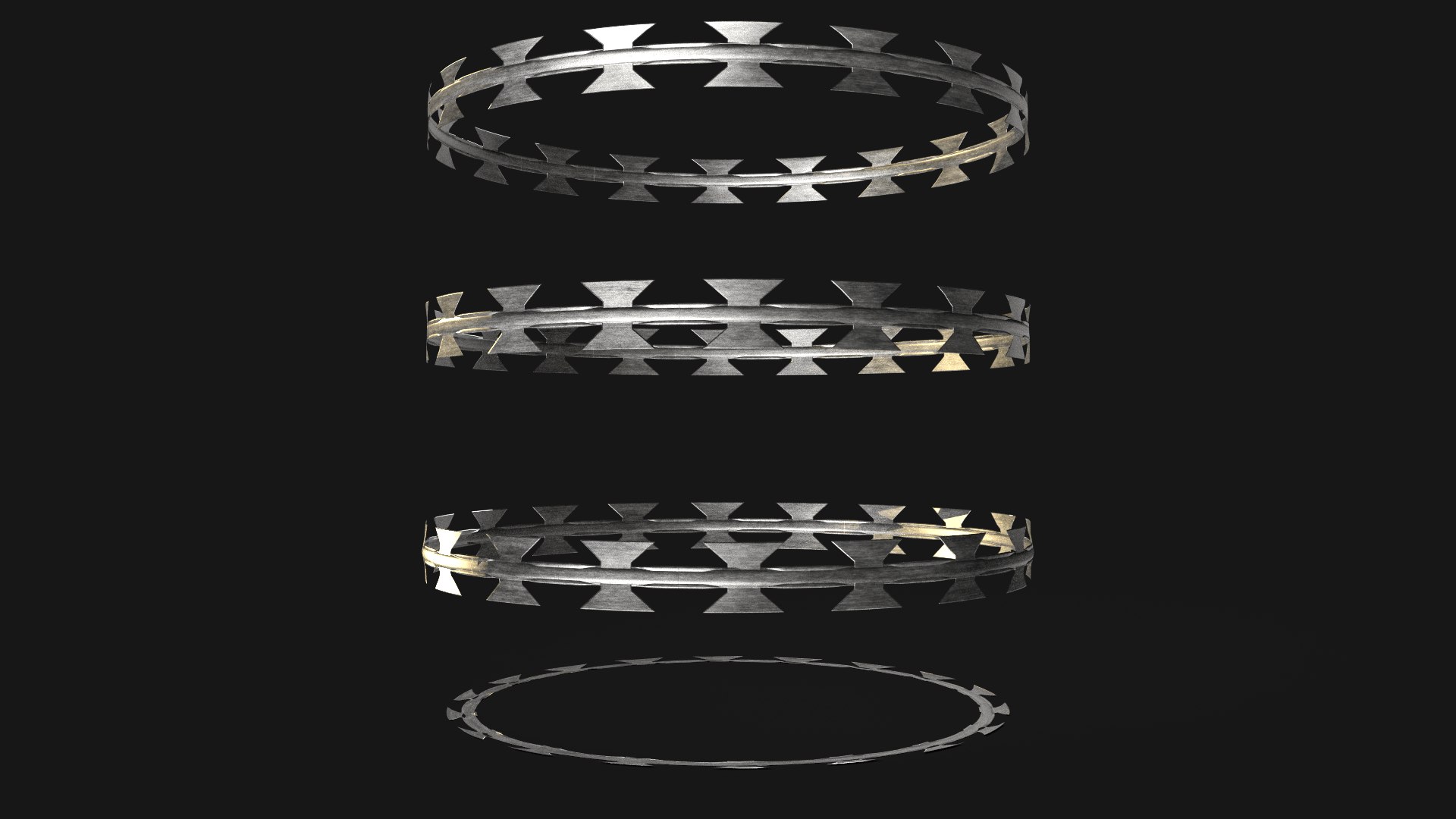 Seamless Barbed Wire Textures 3D Model - TurboSquid 2335307