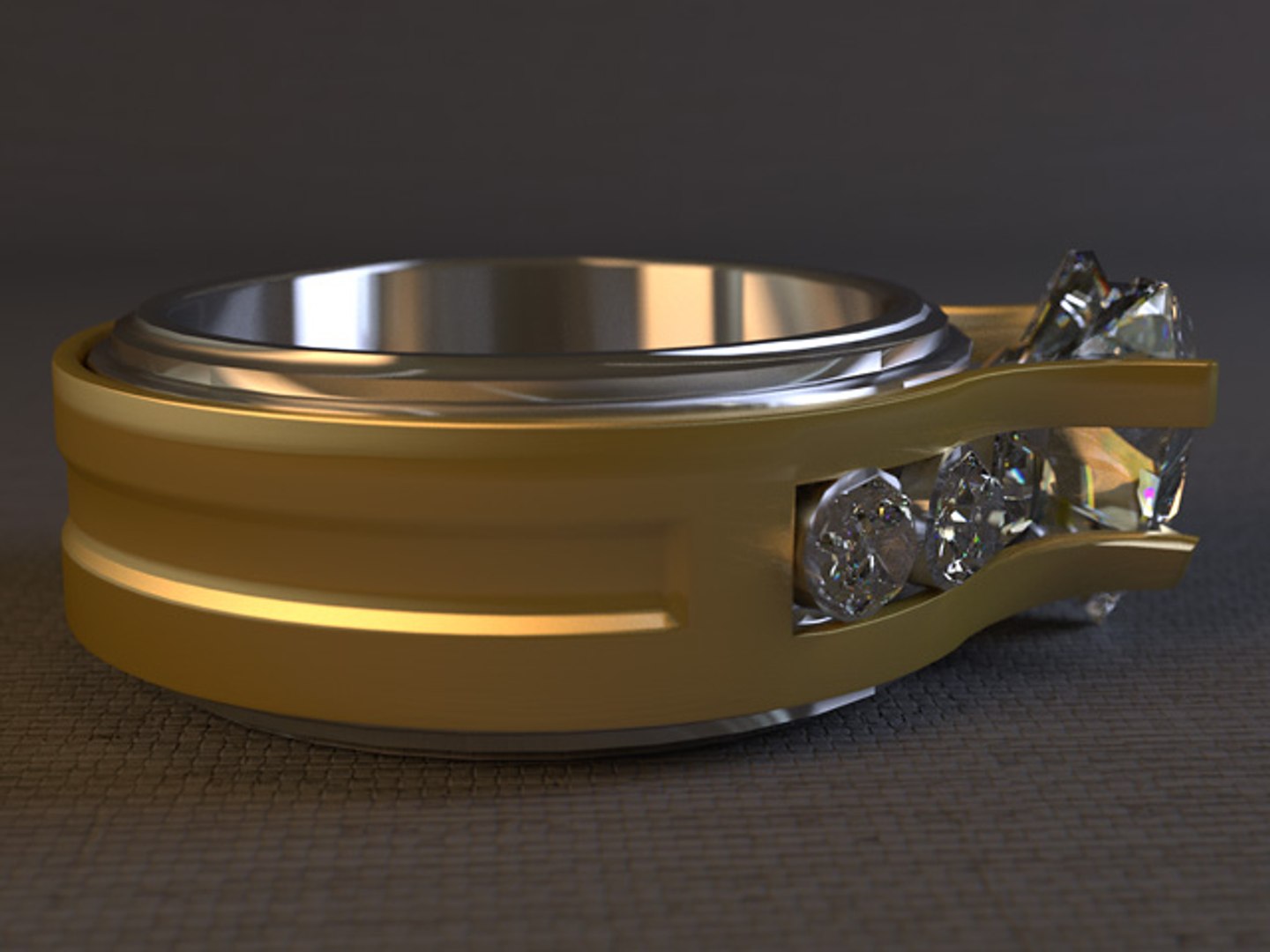 Diamond Engagement Ring Obj