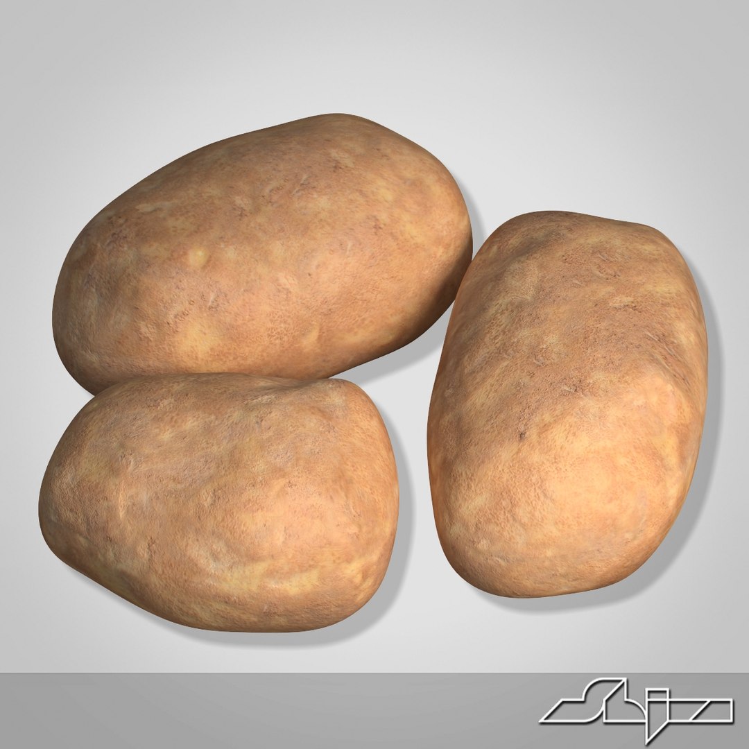 3d Potato Raw