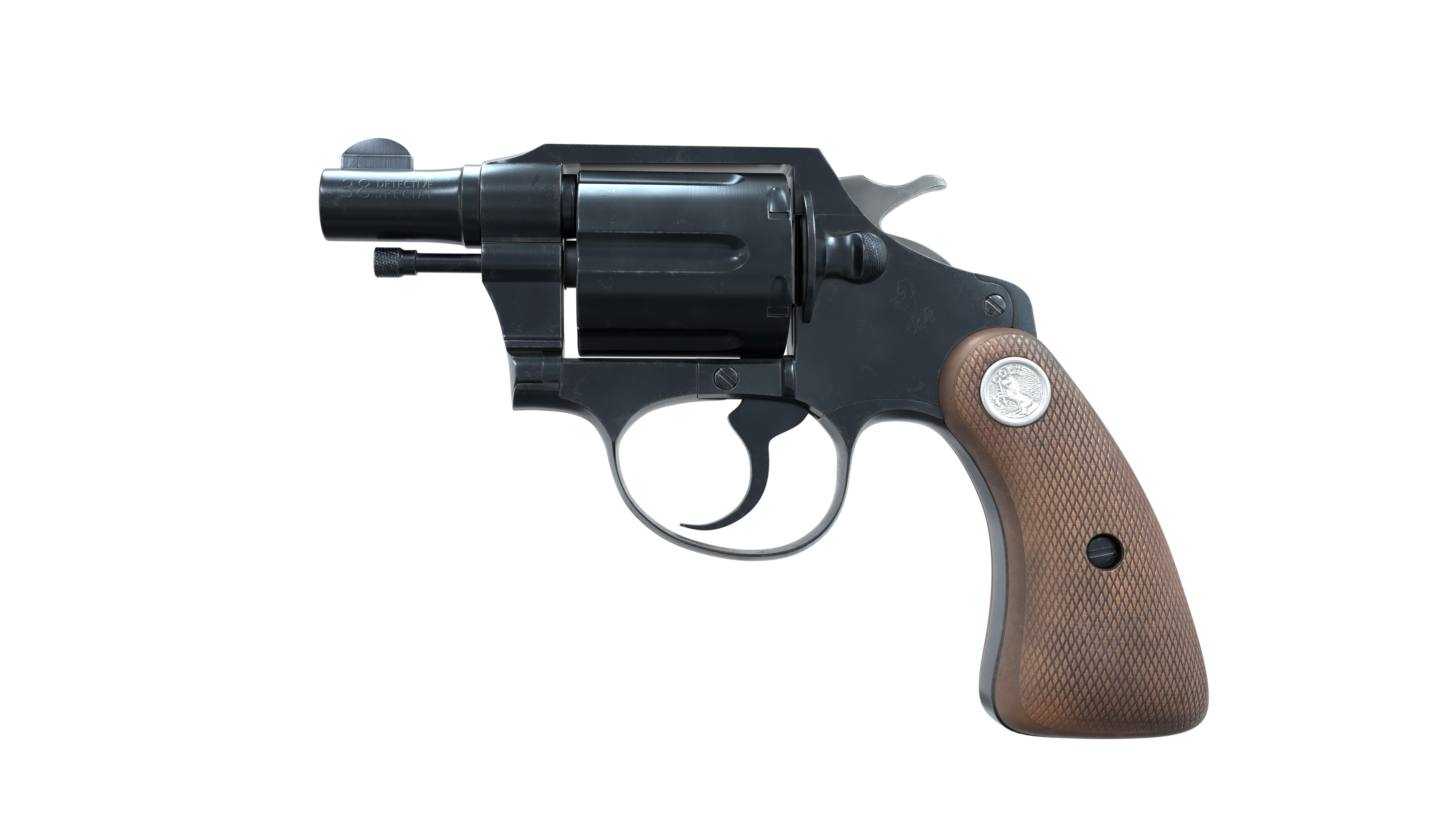 3D Colt Detective Special 38 With Ammo - TurboSquid 1878416