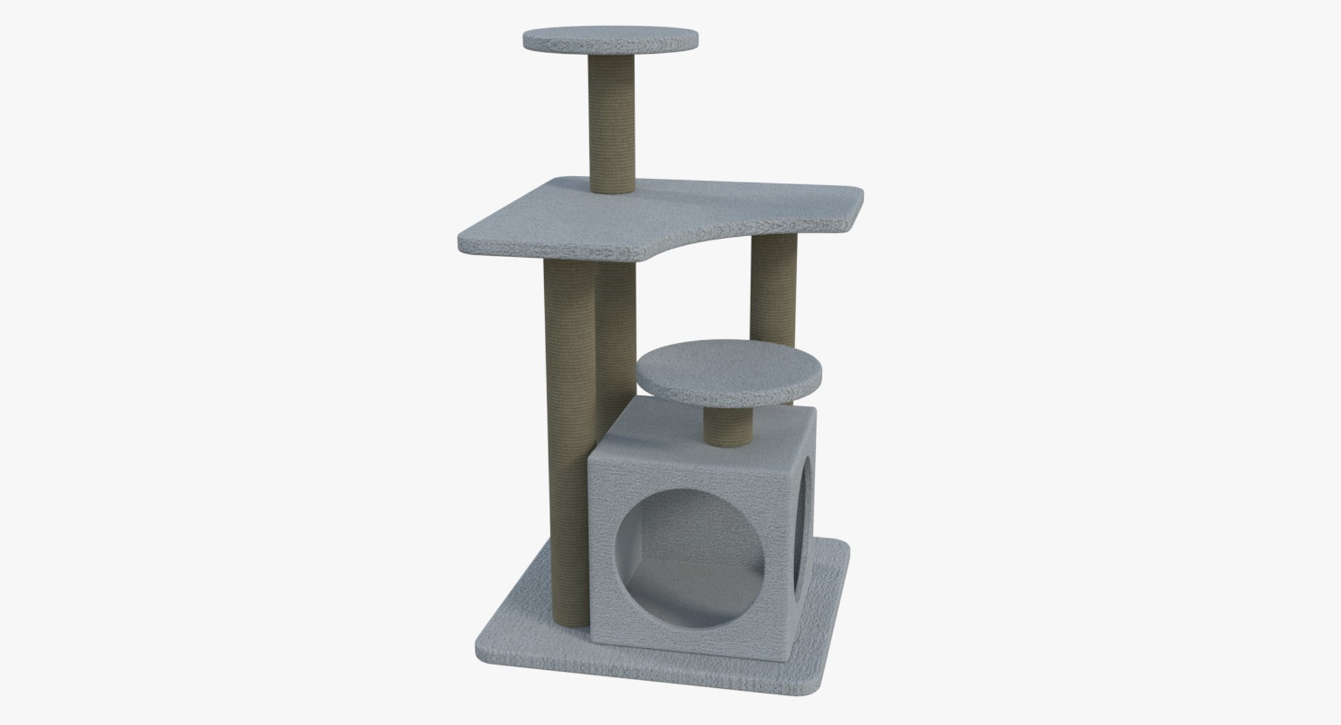cat tree 3d model