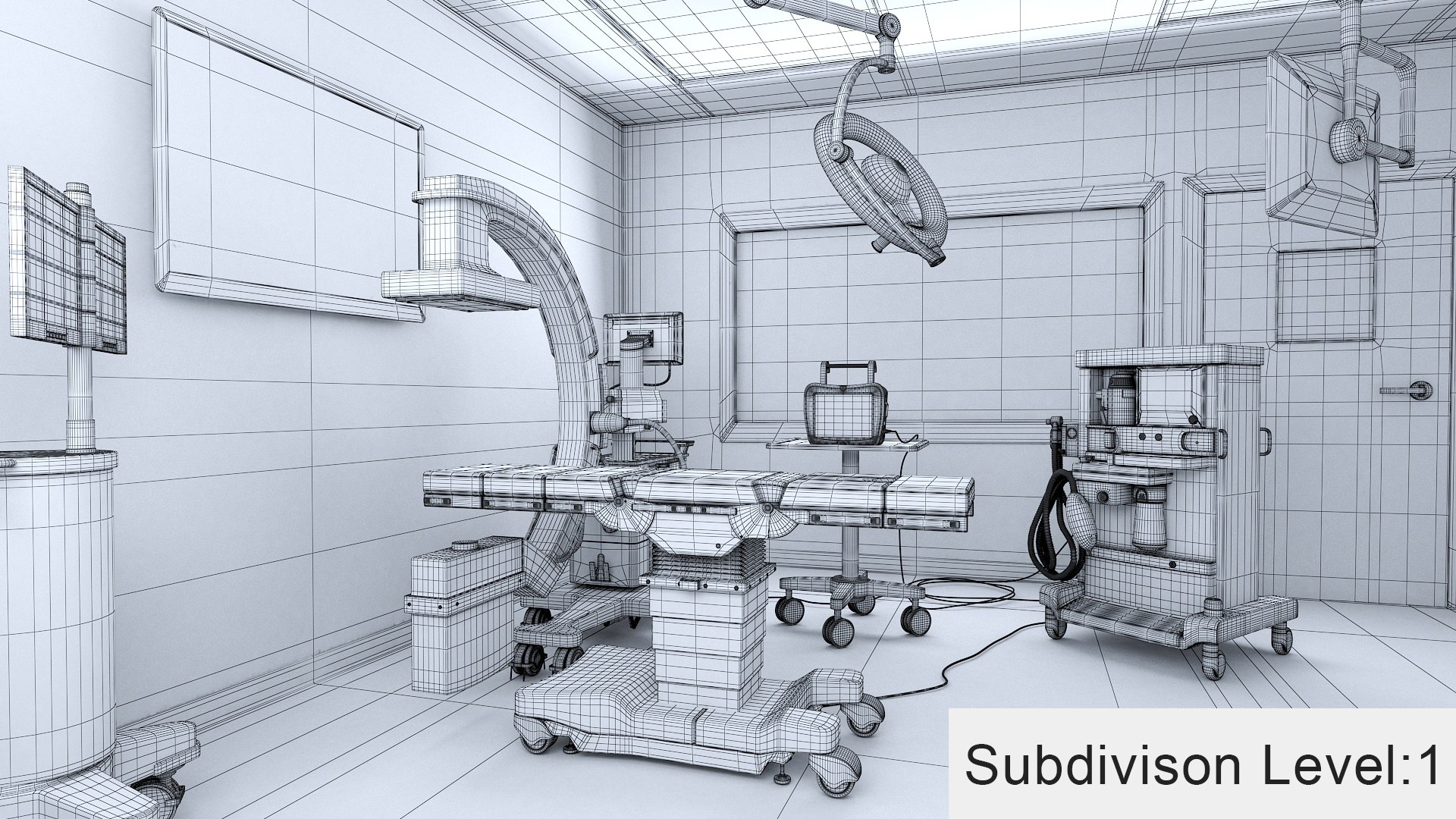 Hybrid Operating Room 3D Model - TurboSquid 1554673