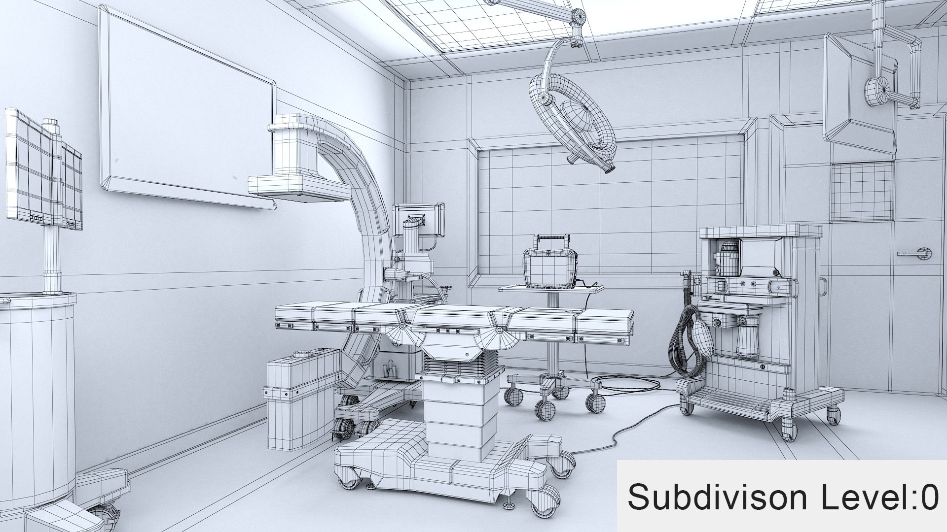Hybrid Operating Room 3D Model - TurboSquid 1554673