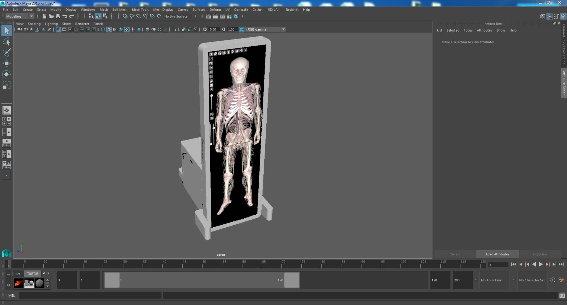 Vertical Interactive Table Display Human Device 3D Model - TurboSquid ...