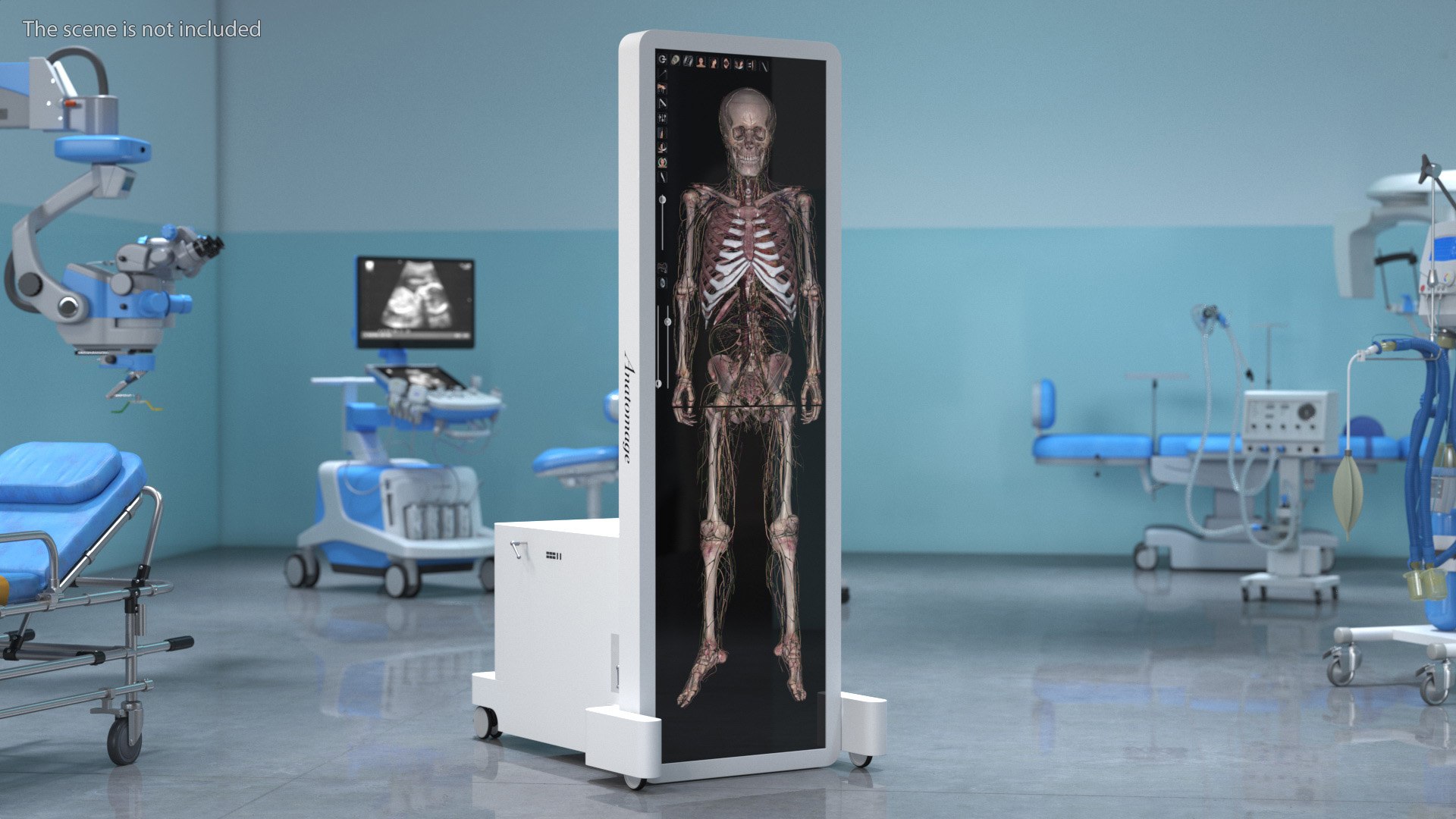 Vertical Interactive Table Display Human Device 3D model - TurboSquid ...