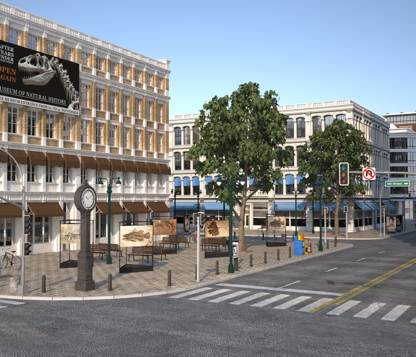 3dsmax modular city buildings