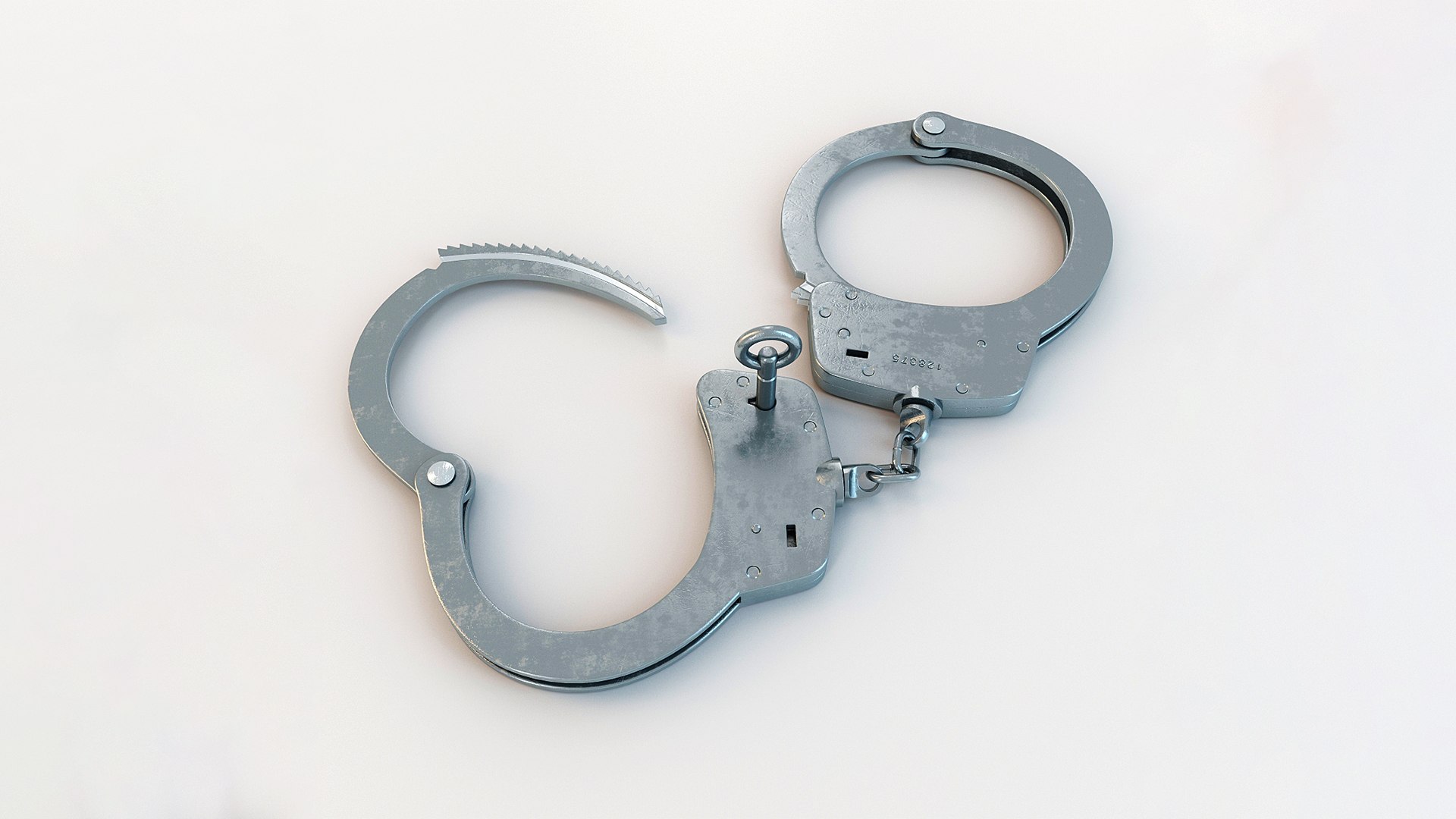 handcuffs metall 3d max