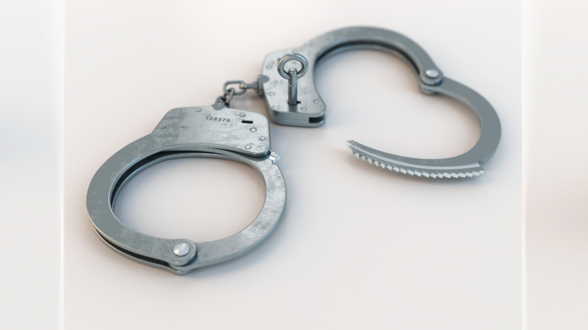 handcuffs metall 3d max