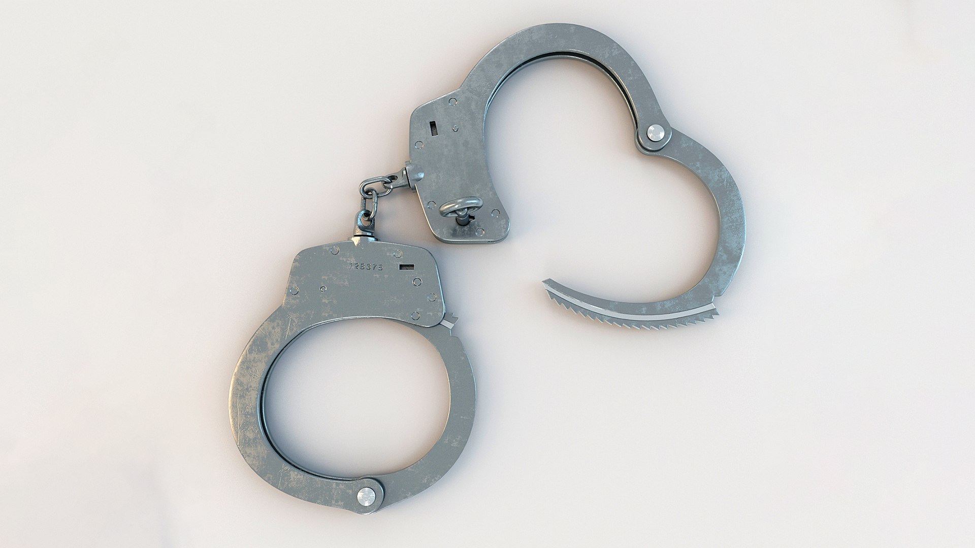 handcuffs metall 3d max