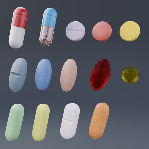 3d model pill capsule