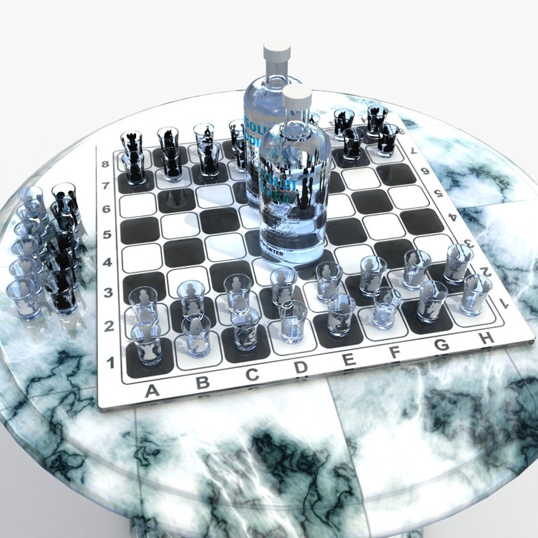 3ds Max Chess Glass Board