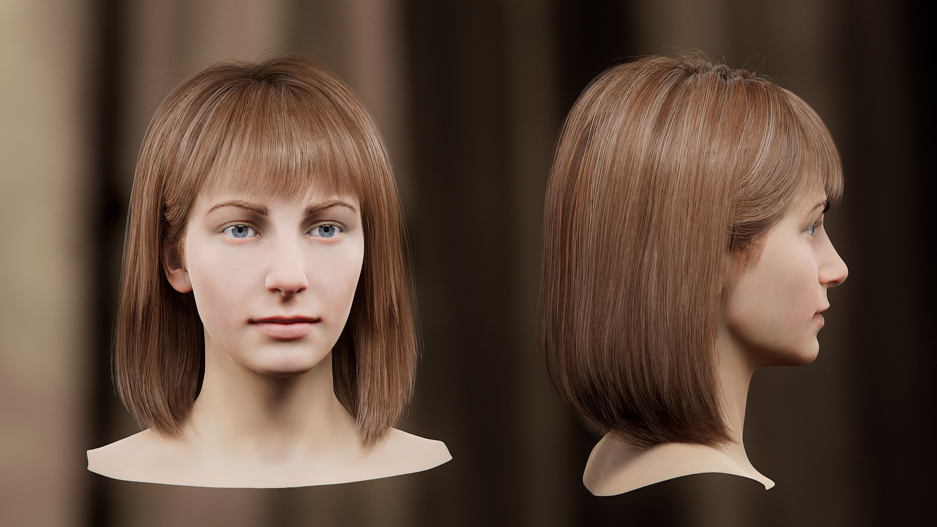 10 Hair Card Hairstyles model - TurboSquid 2067232