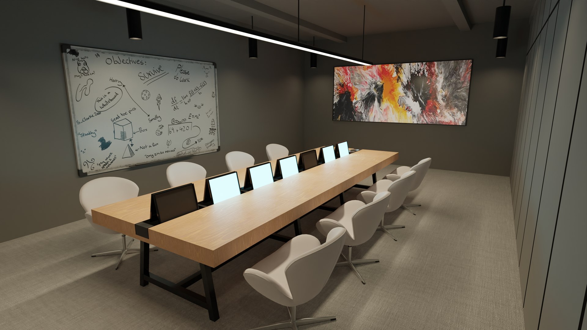 Meetin Room VR 3D Model - TurboSquid 1927177