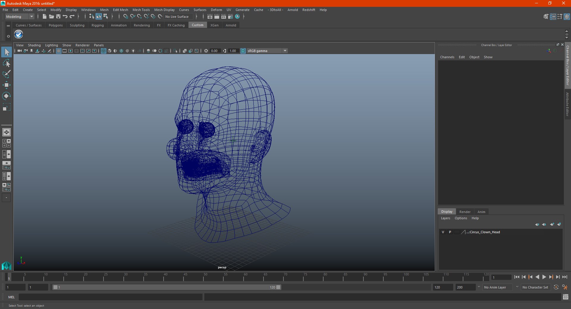 3D Circus Clown Head Model - TurboSquid 1602867