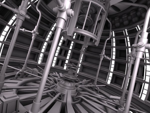 sci fi reactor 3d model