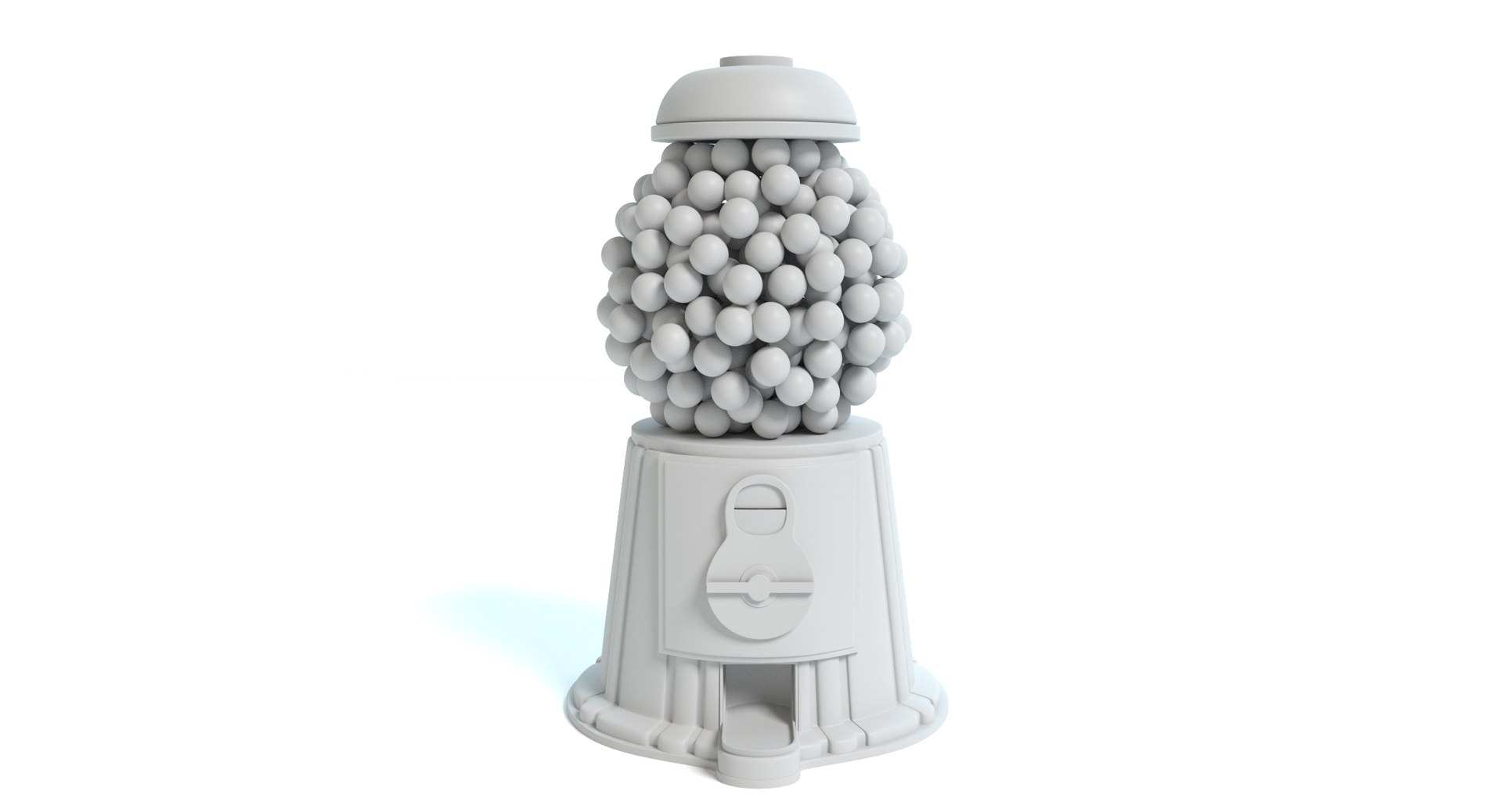 3d Gumball Machine Model