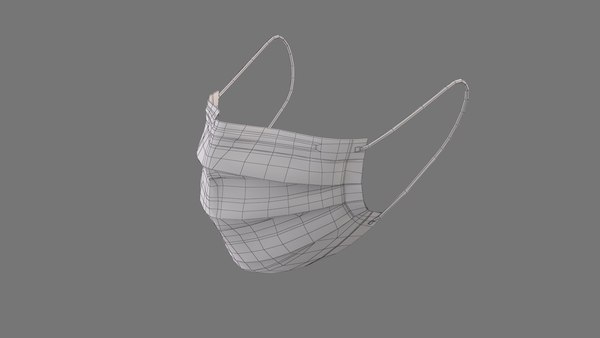 3D model realistic surgical mask - TurboSquid 1534838