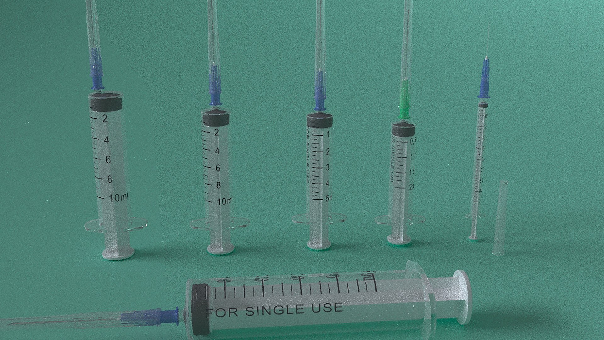 Injections Syringes 3D Model - TurboSquid 1820786
