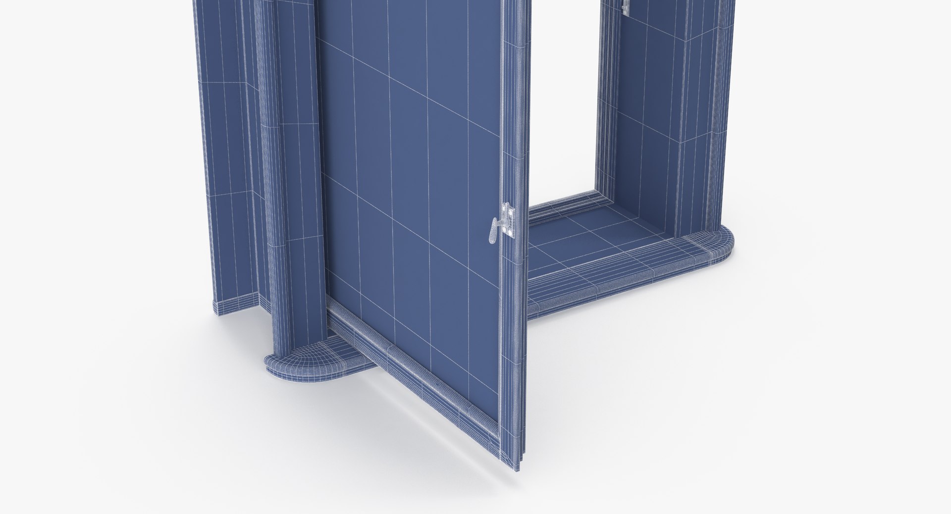 Classic Window 02 Open 3D Model - TurboSquid 1214423